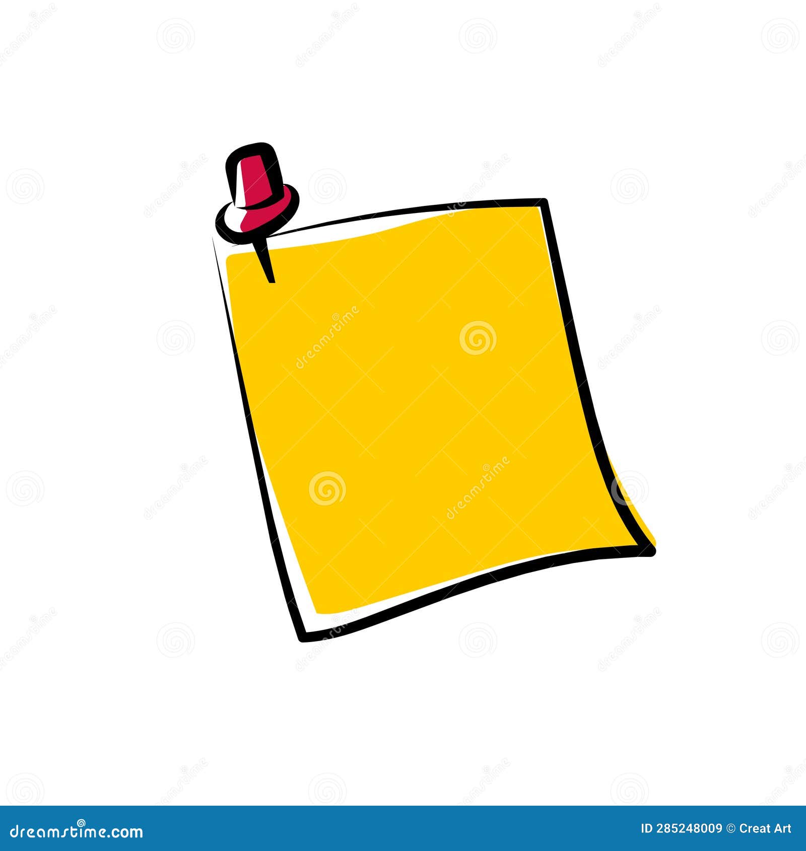 Sticky Notes Vector Isolated on White Background Stock Vector ...