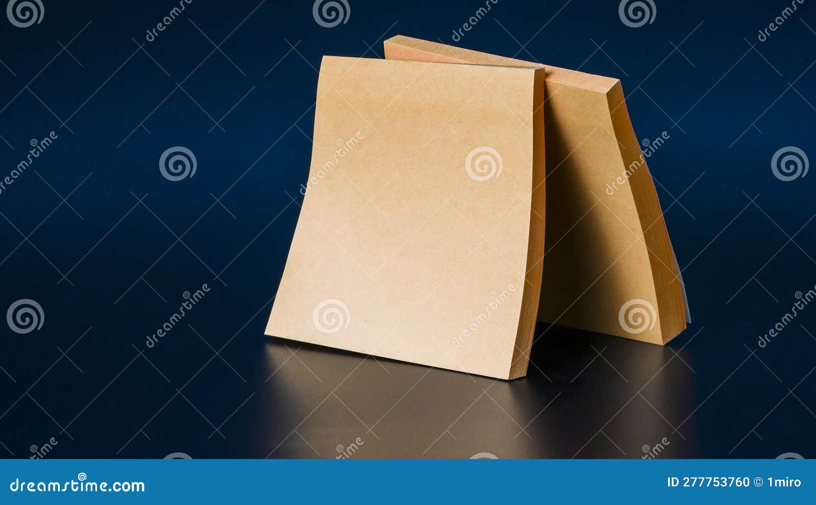 Sticky Orange Paper Notes Isolated on Black Background Stock Photo ...