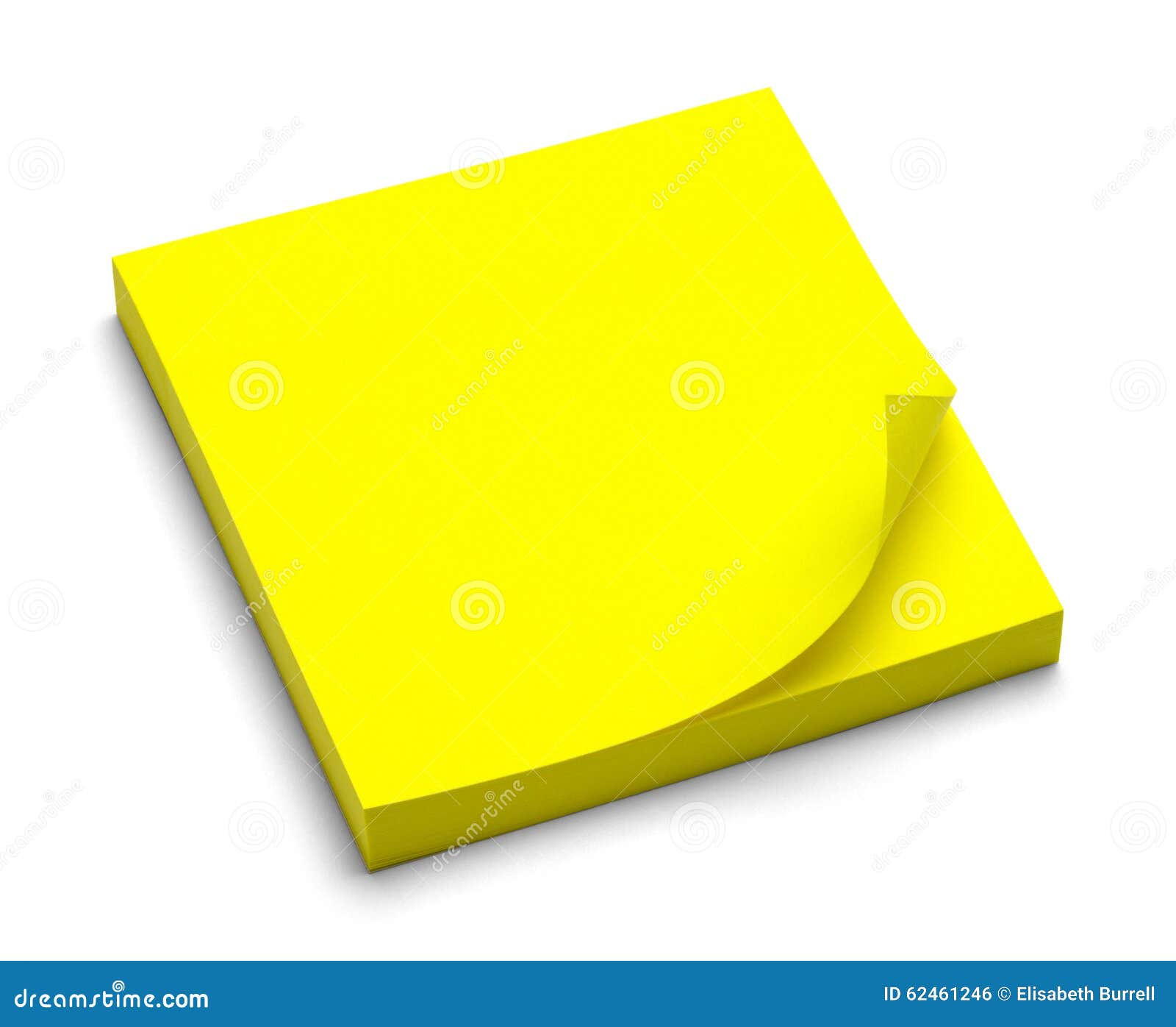 Sticky Pad stock photo. Image of blank, adhesive, creativity - 62461246