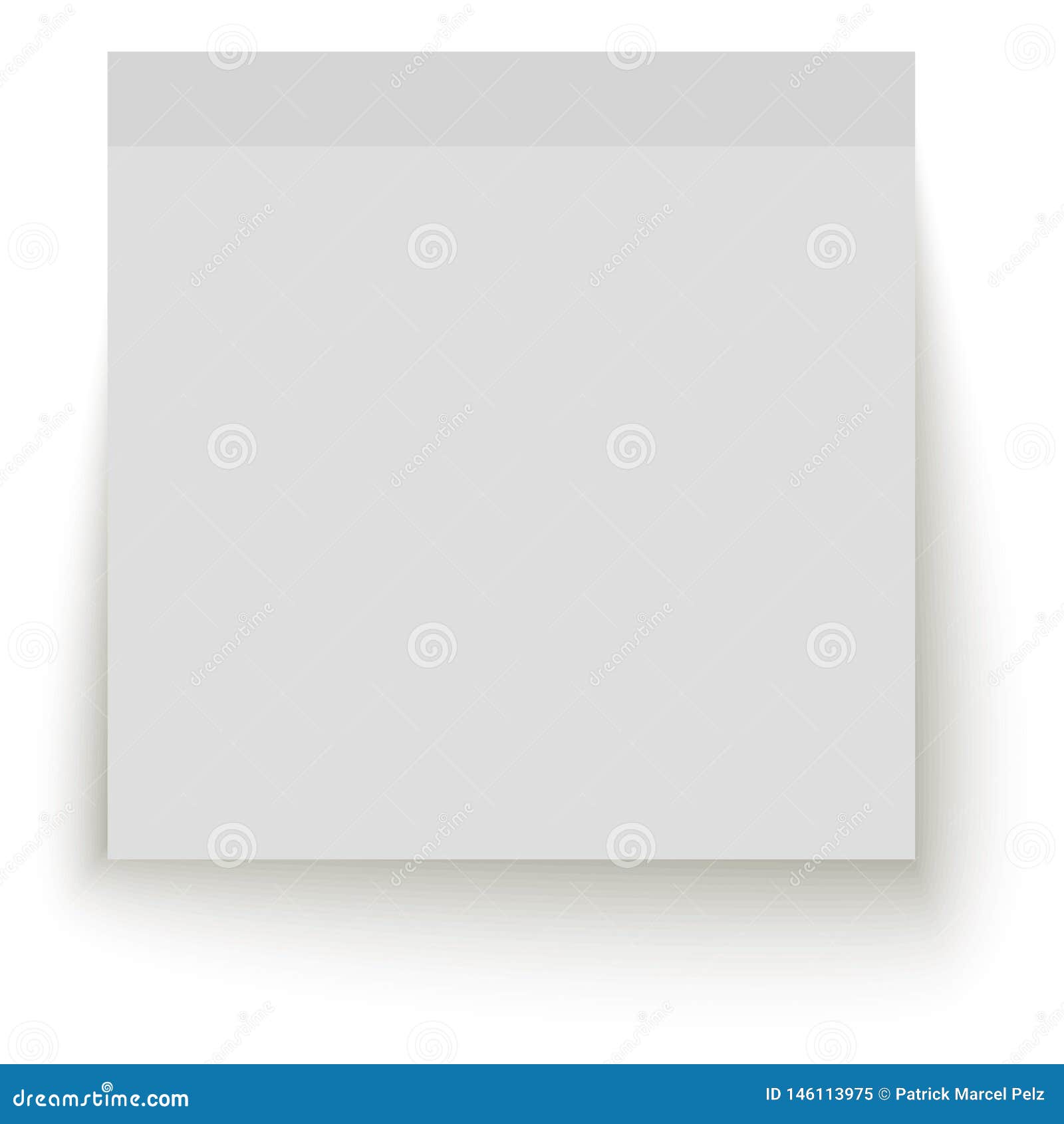 Sticky paper gray stock vector. Illustration of office - 146113975