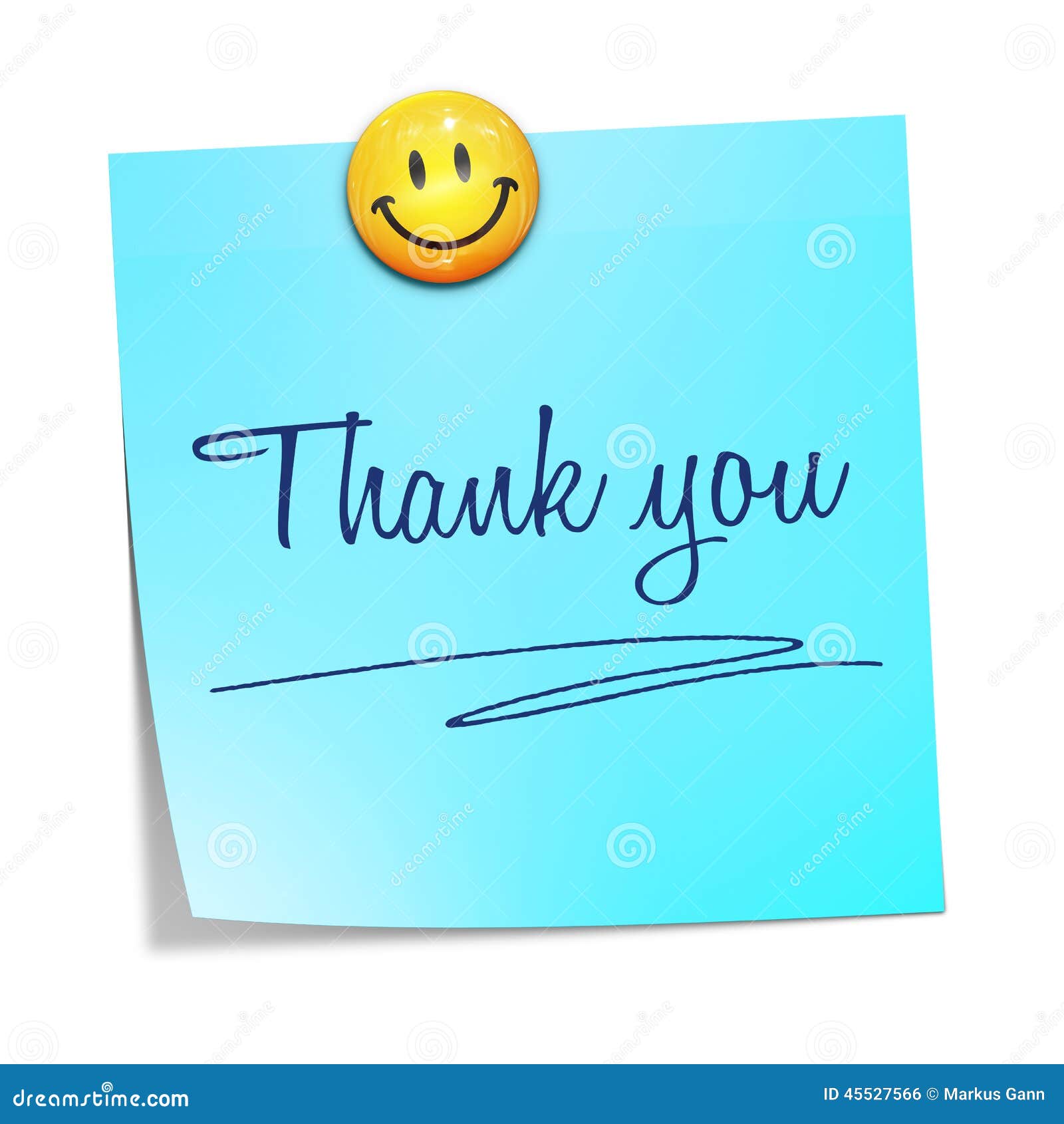 Thank You Smiley Blue