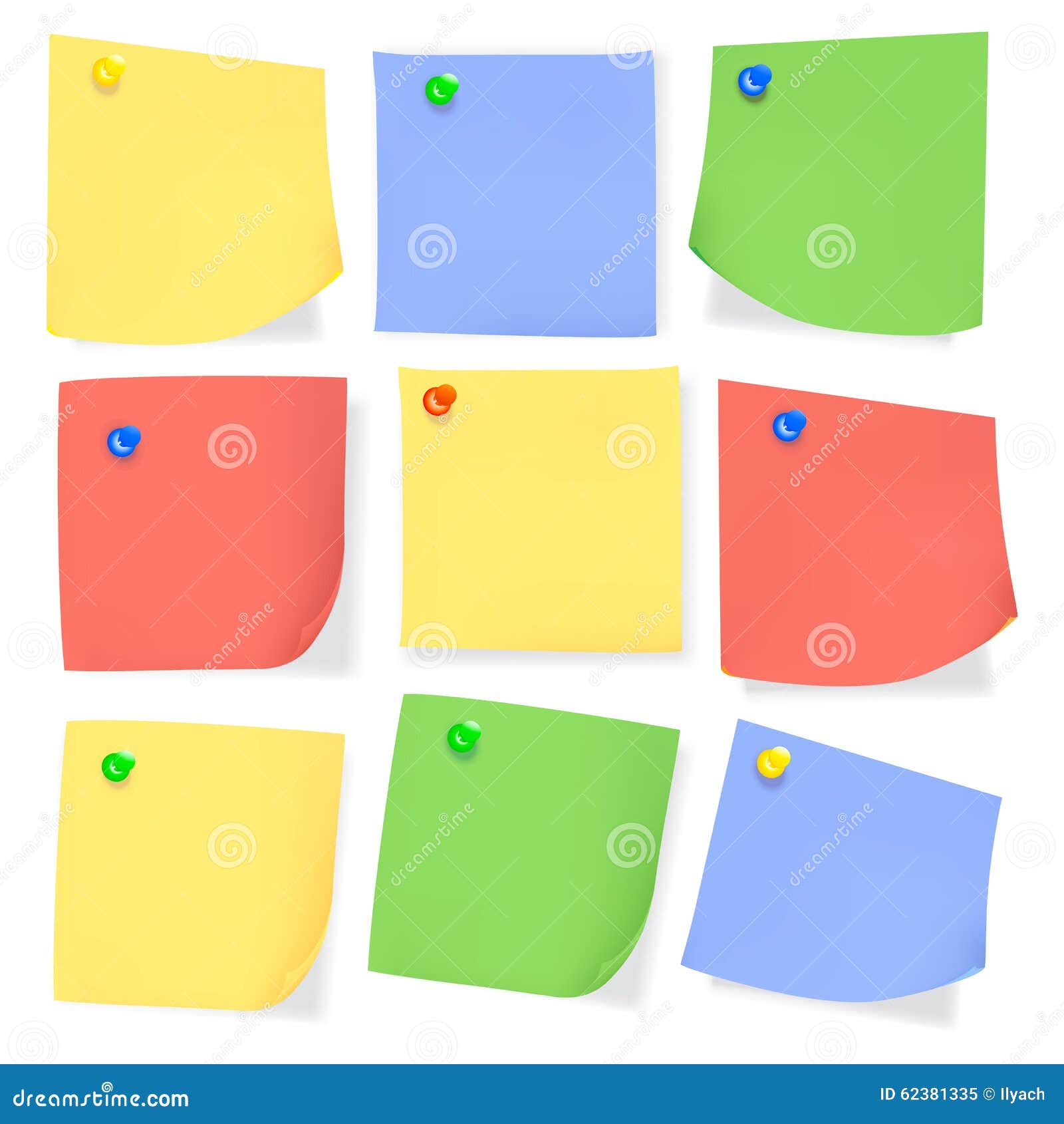 Sticky Paper Thumbs Up Sign Note On Transparent Background Vector ...