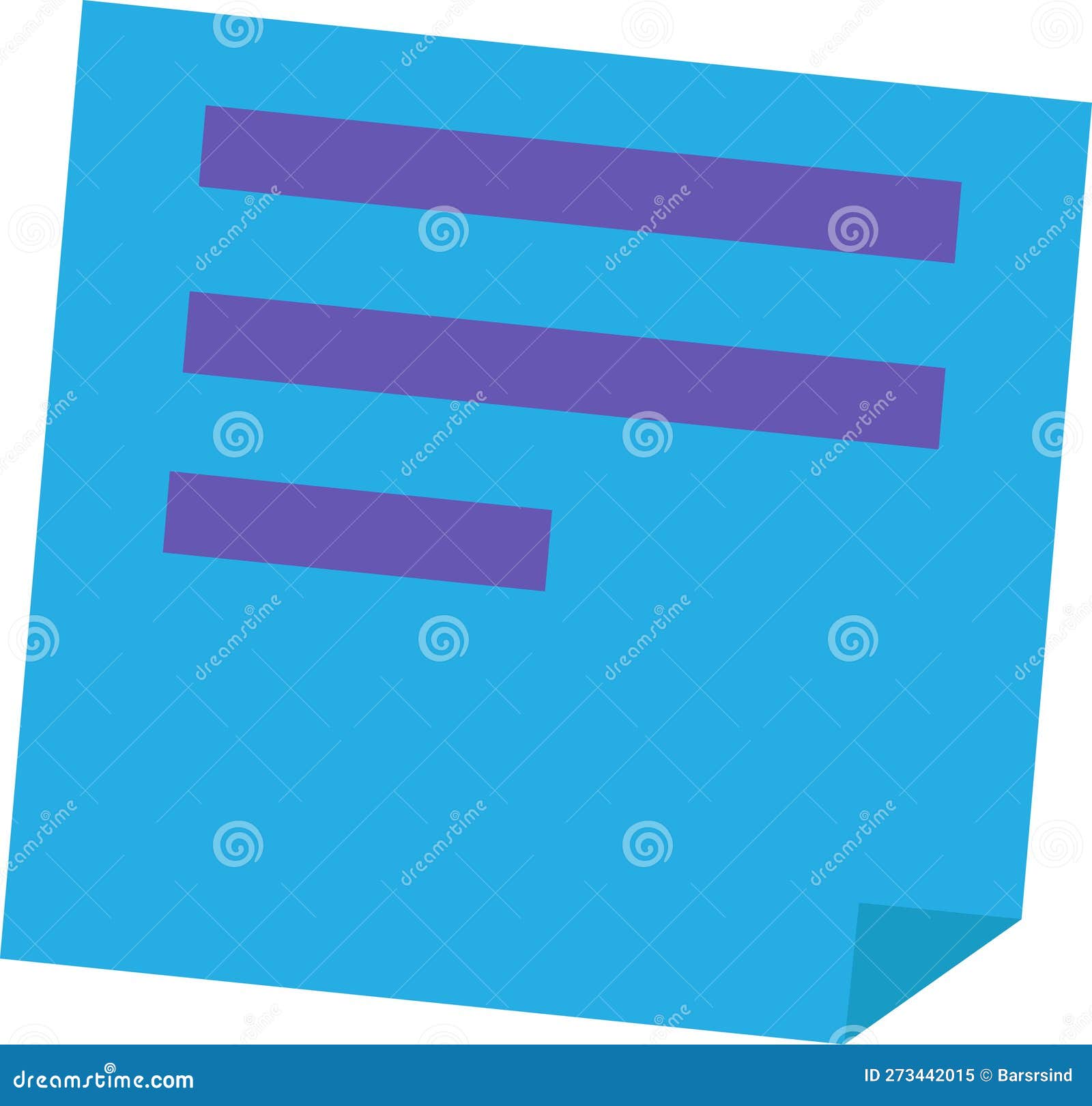 Sticky Paper Sticker Note Reminder Stock Vector - Illustration of ...