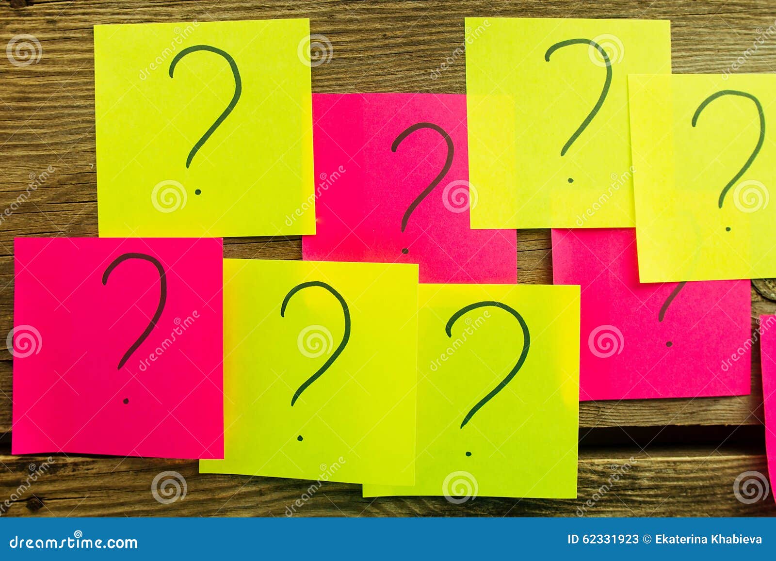 Sticky Papers With Question Marks Royalty-Free Stock Photography ...