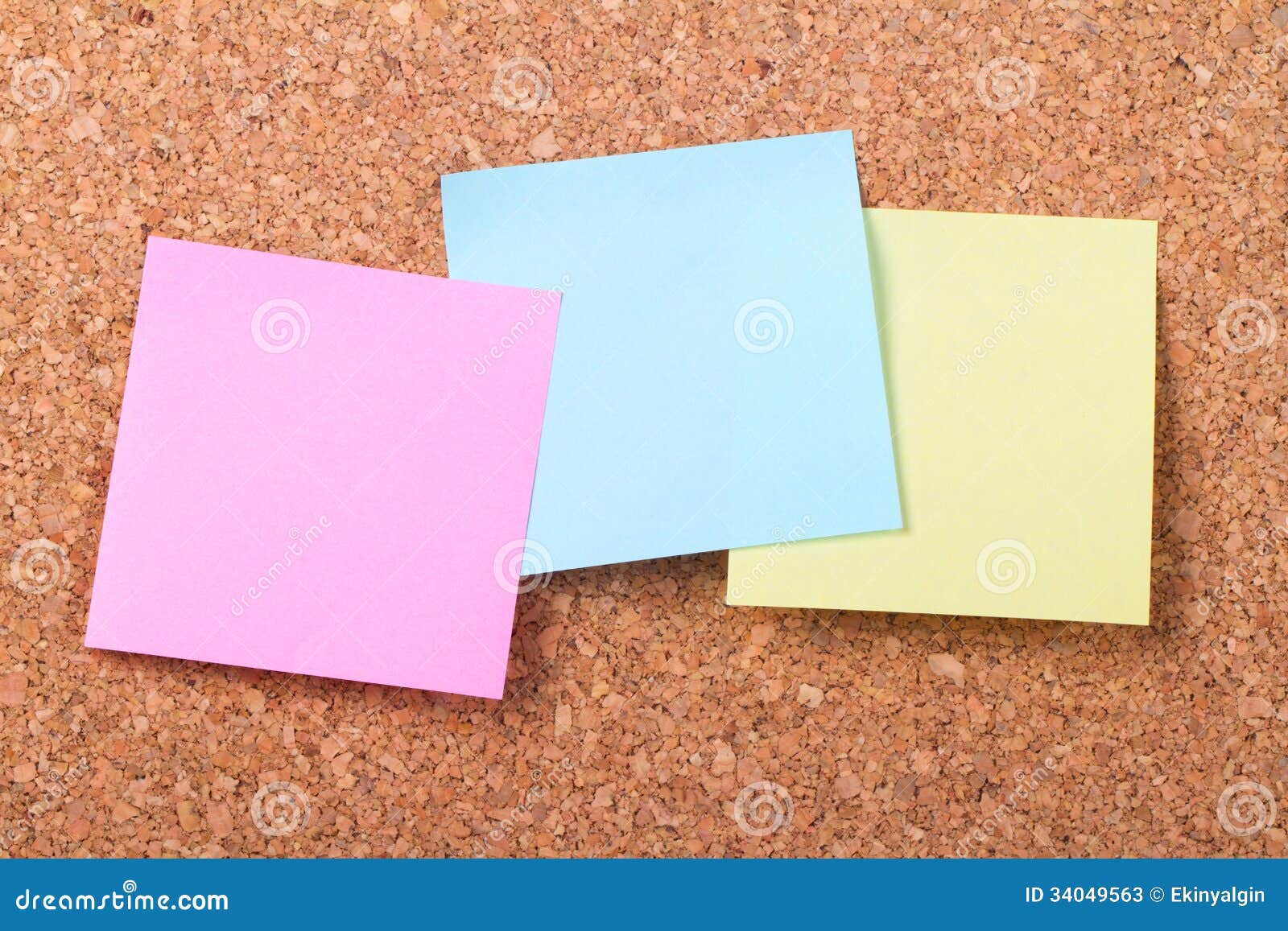 Sticky Posts on Cork Board stock image. Image of office - 34049563