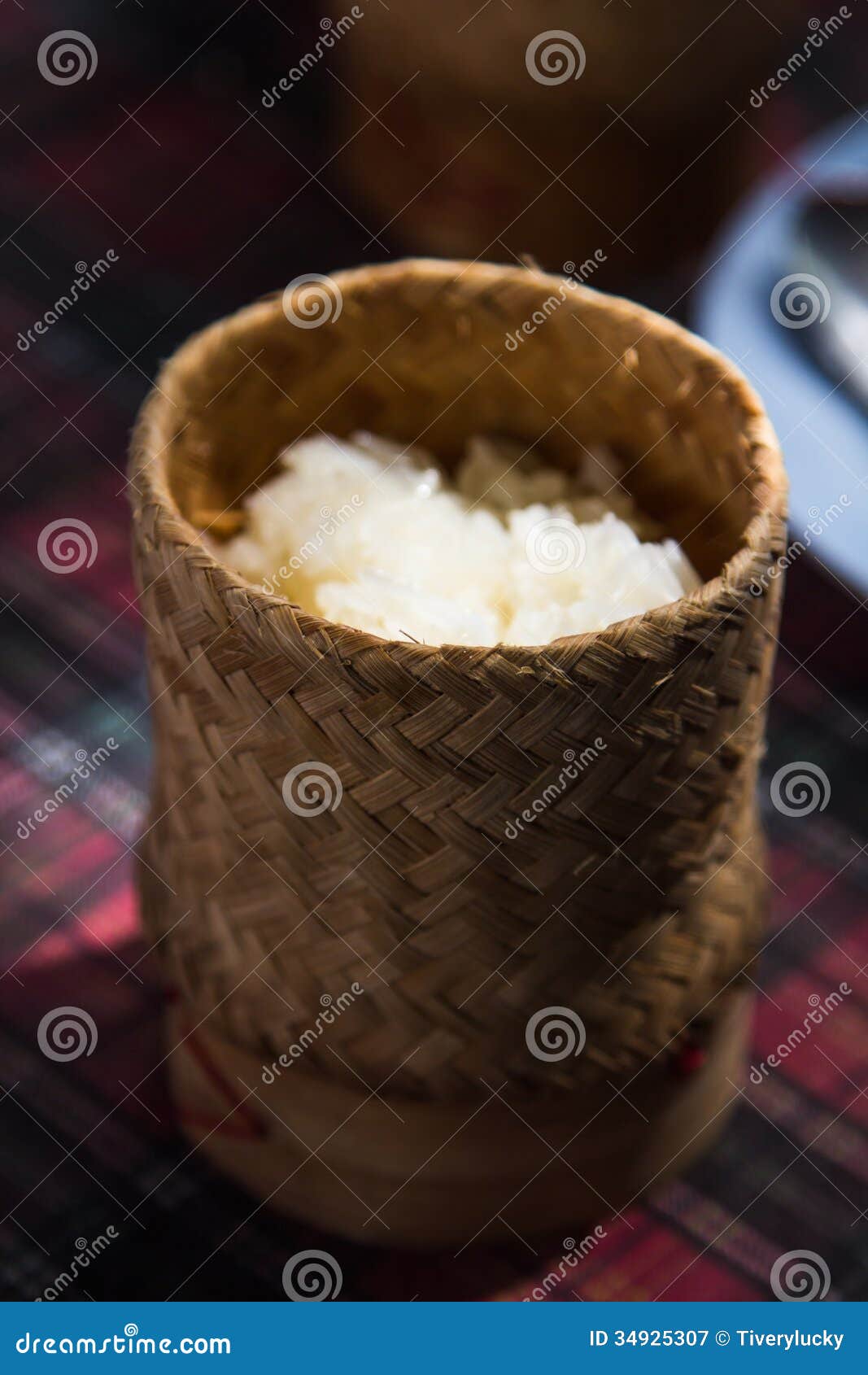 Sticky rice box stock image. Image of native, ingredient - 34925307