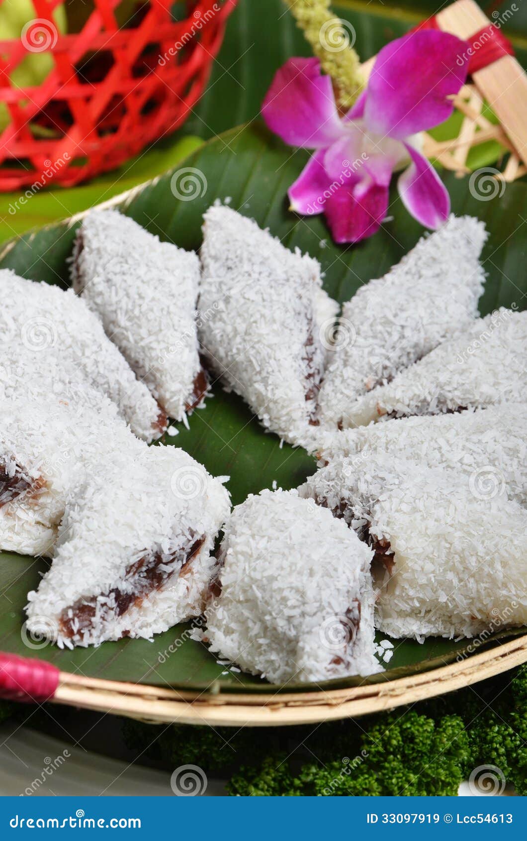 Sticky rice cake stock image. Image of traditional, asian - 33097919
