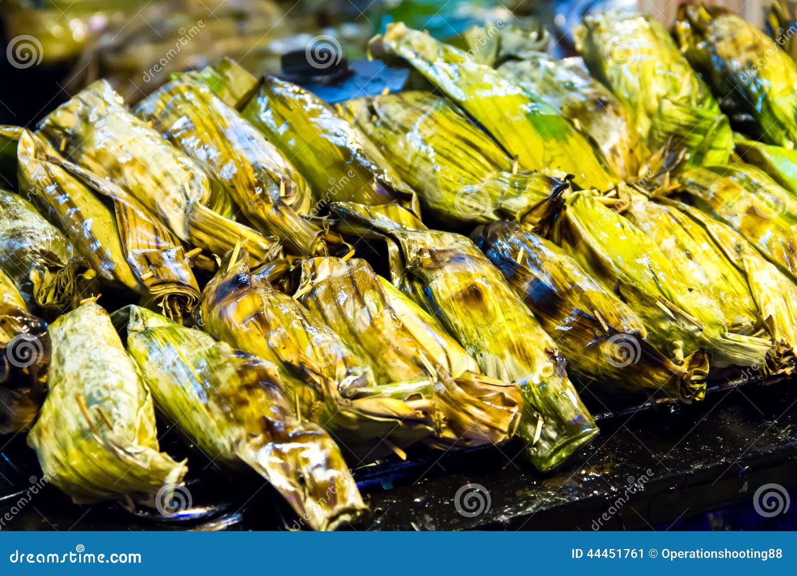 Sticky rice covered stock image. Image of sweet, asian - 44451761
