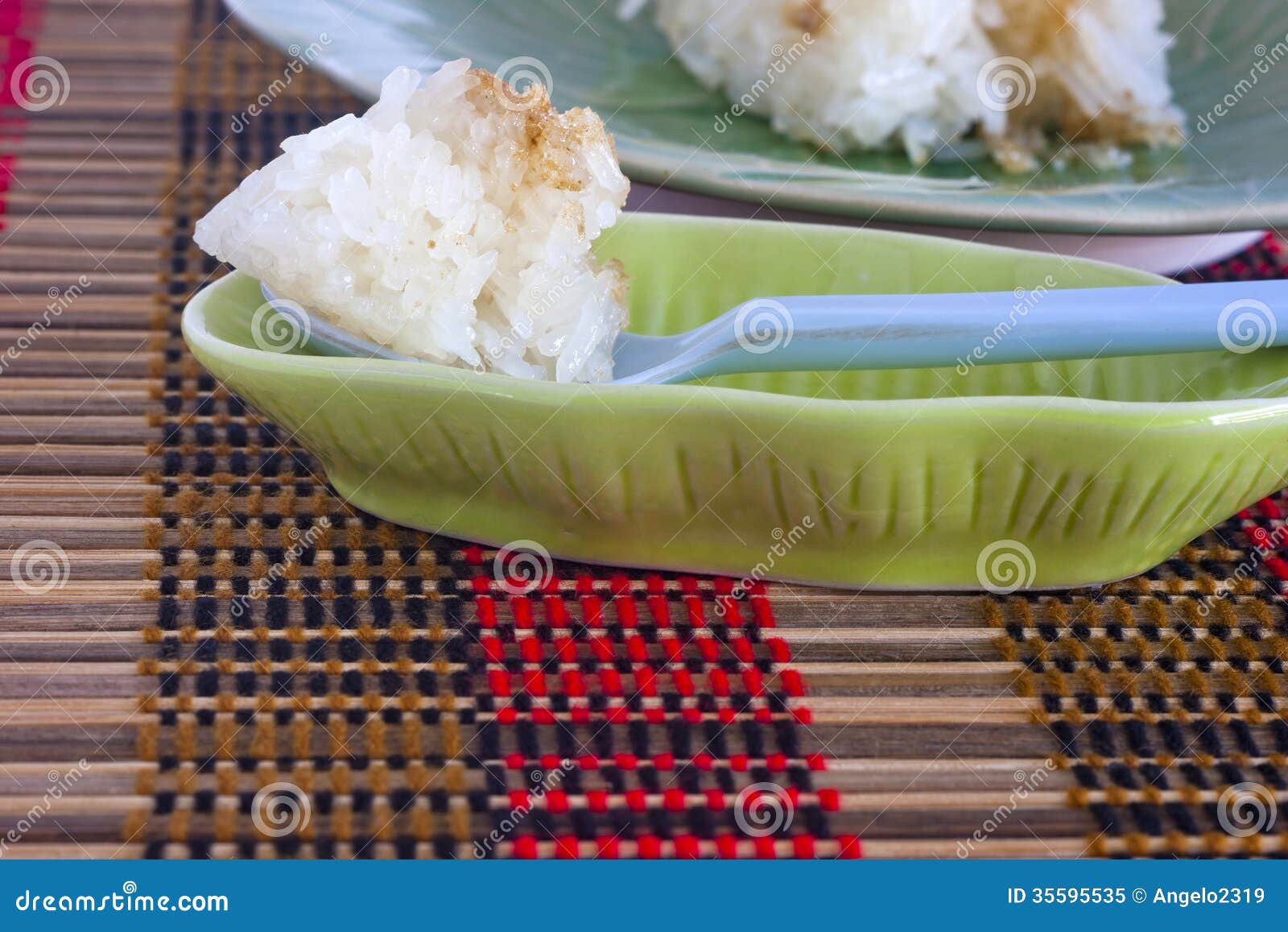Sticky rice with fish 8 stock image. Image of beautiful - 35595535