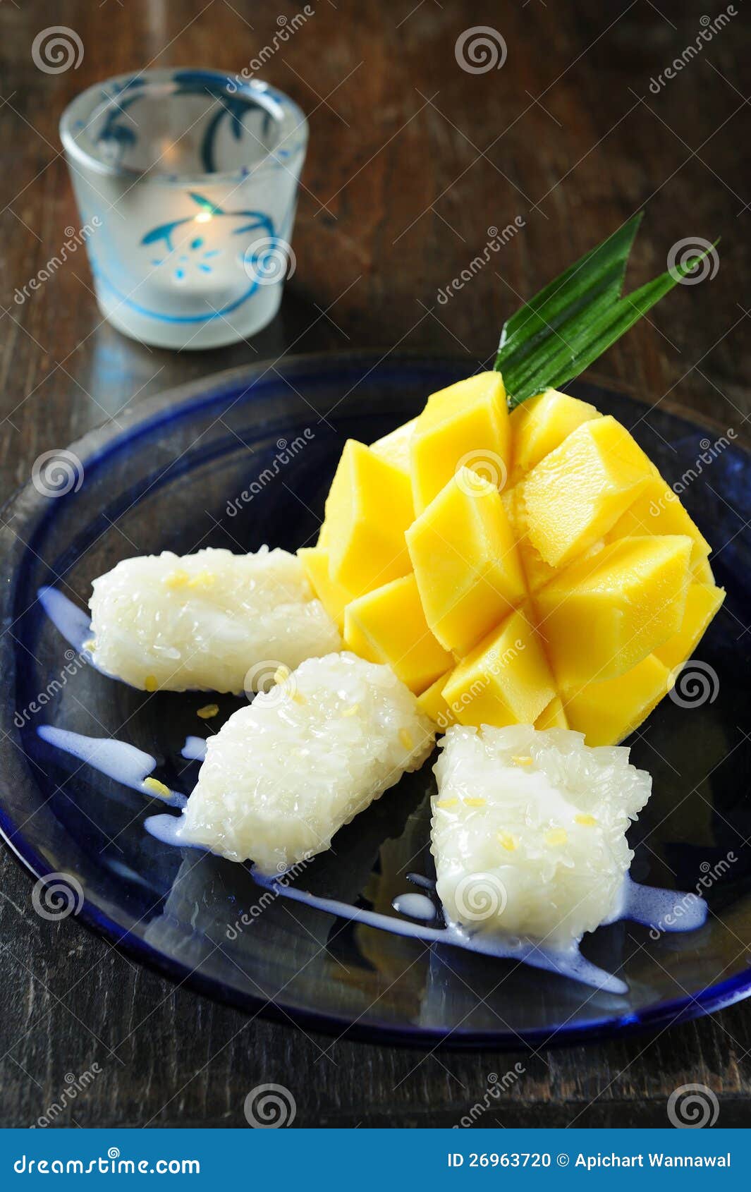 Sticky Rice Mango Thai Dessert Stock Photo - Image of nature, fruit ...