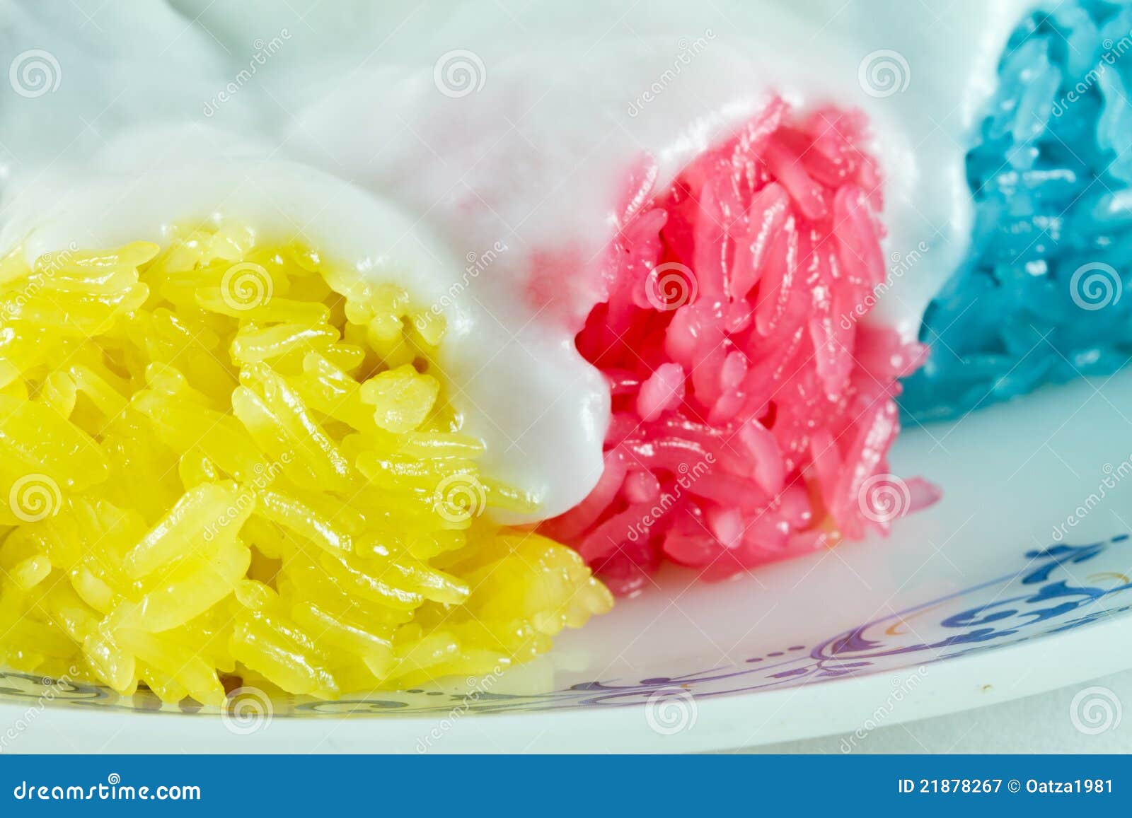 Sticky rice of thai style stock image. Image of confection - 21878267