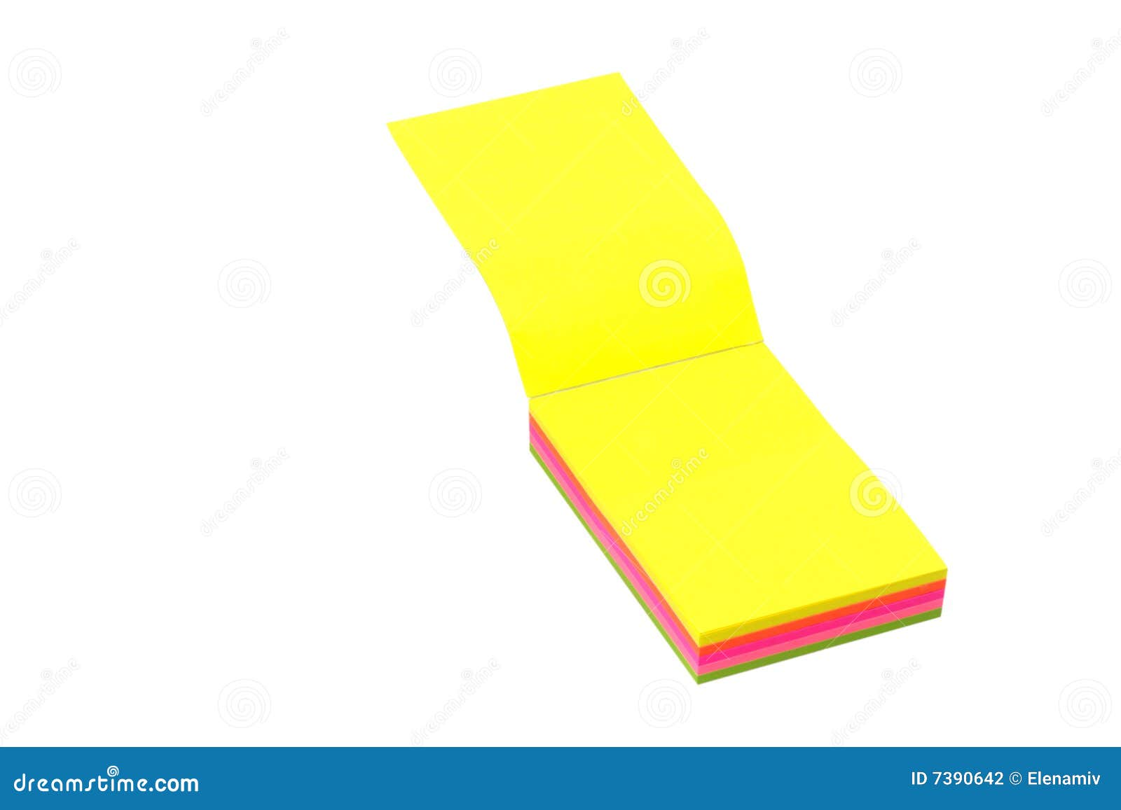 Sticky stack. stock photo. Image of bulletin, macro, colored - 7390642