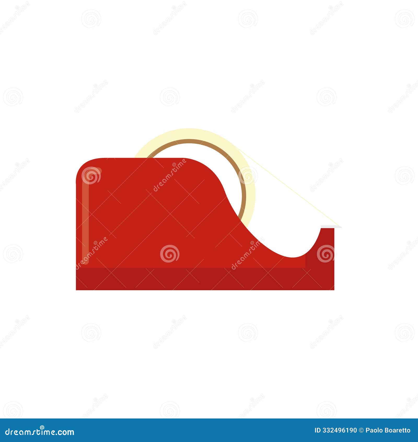 Sticky Tape Cartoon Vector. Free Space for Text Stock Illustration ...