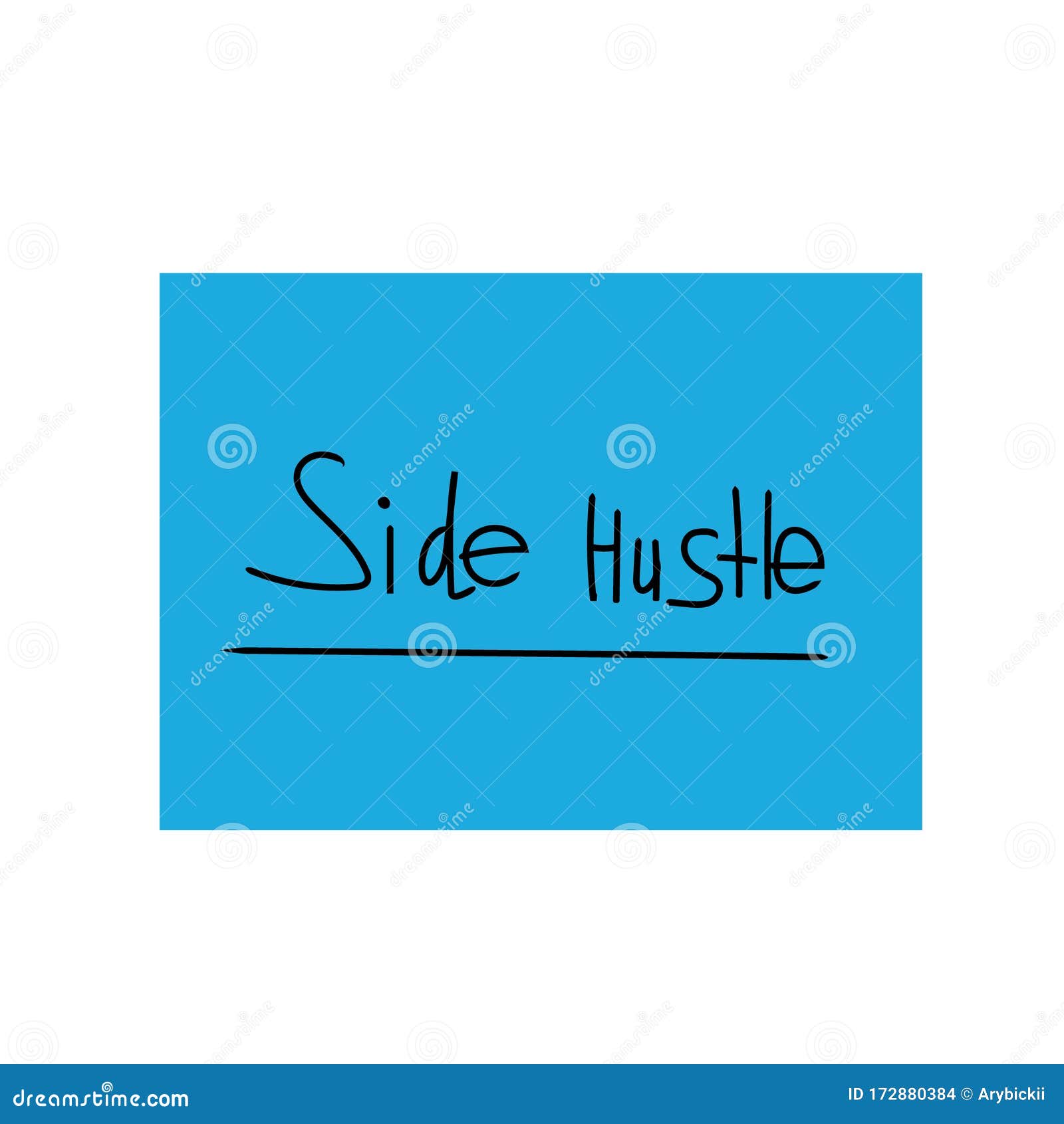 Sticky with Text Written on Cover SIDE HUSTLE Stock Vector ...