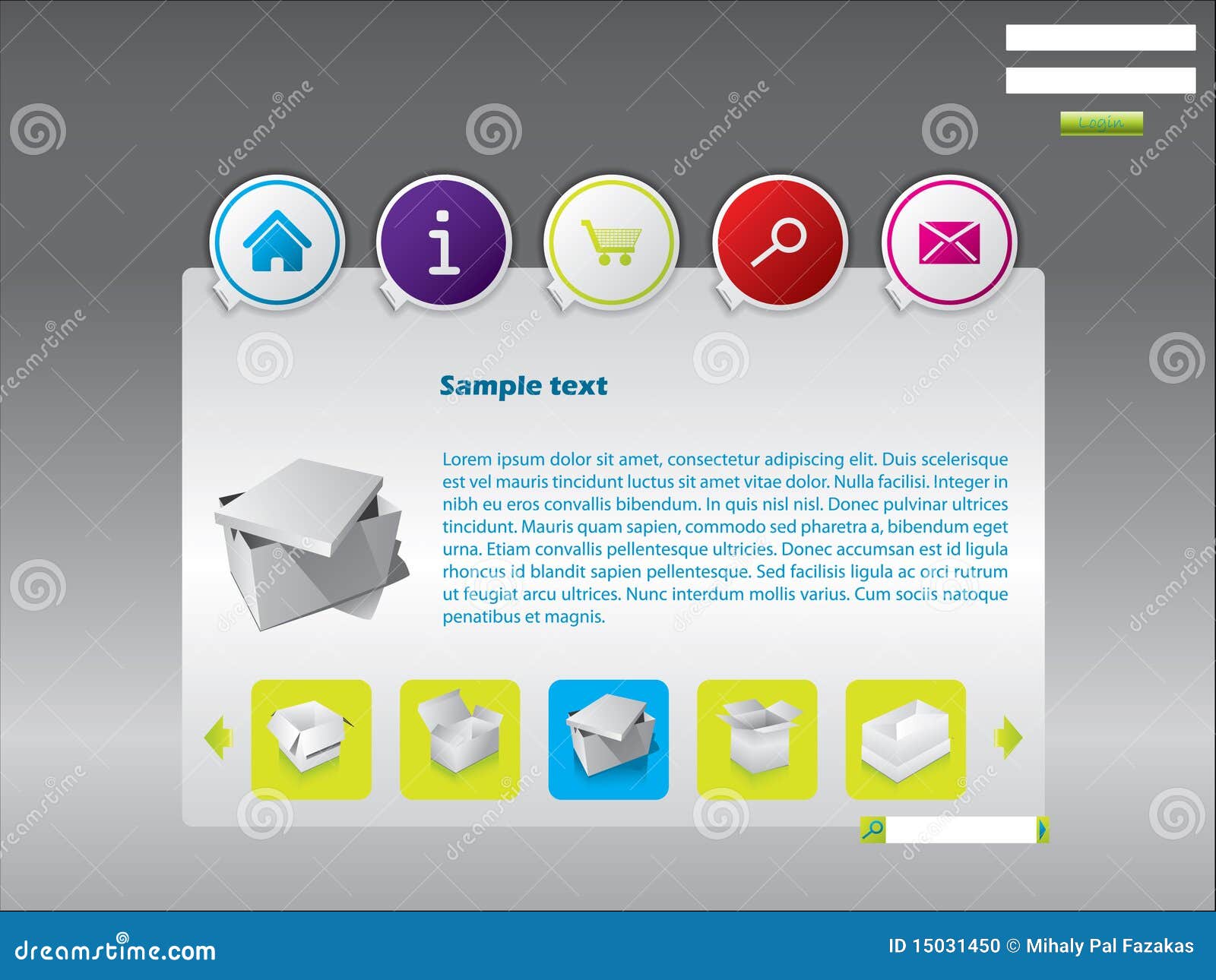 Sticky web template stock vector. Illustration of poster - 15031450