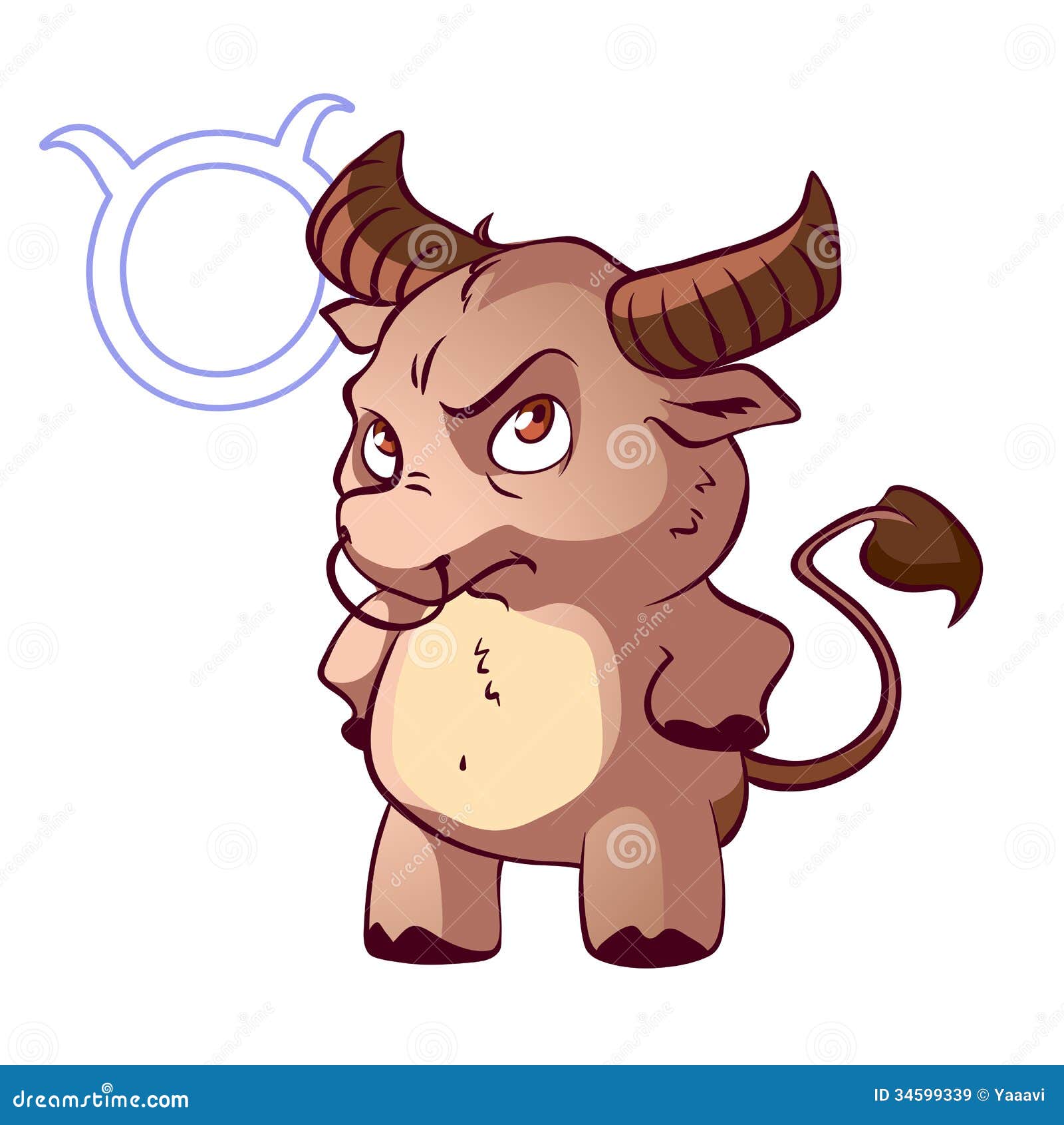 Stier vector illustratie. Illustration of teken, hoef - 34599339