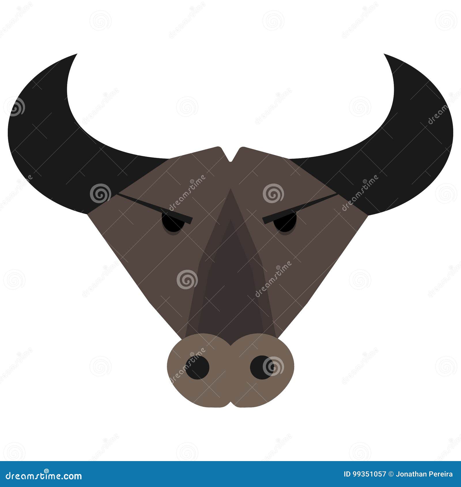 Stier vektor abbildung. Illustration von kind, zicklein - 99351057