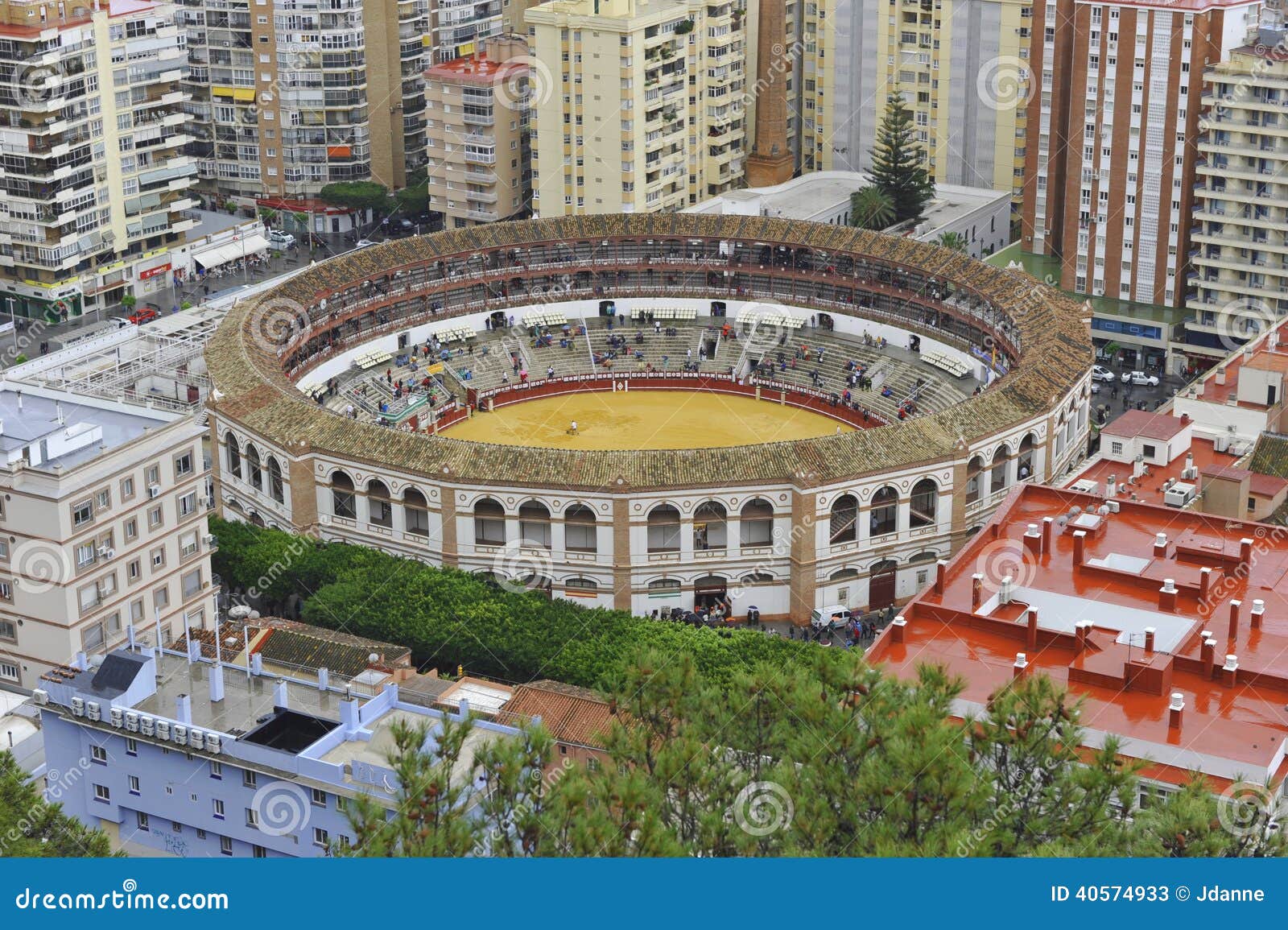 Stierkampf-Arena, Màlaga, Spanien Redaktionelles Stockfoto - Bild von arena, historisch: 40574933