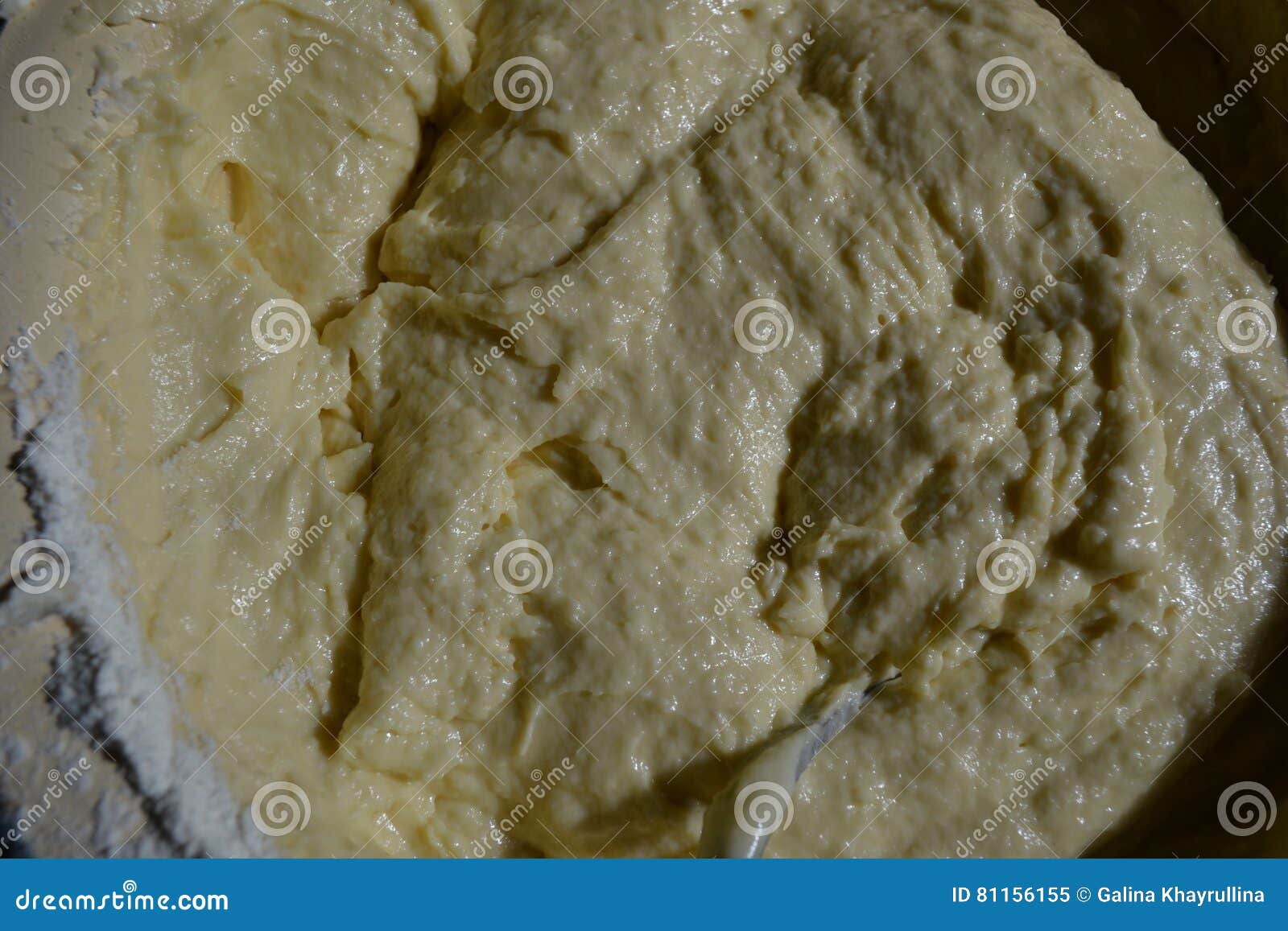 Stiff dough stock image. Image of green, summer, homemade - 81156155