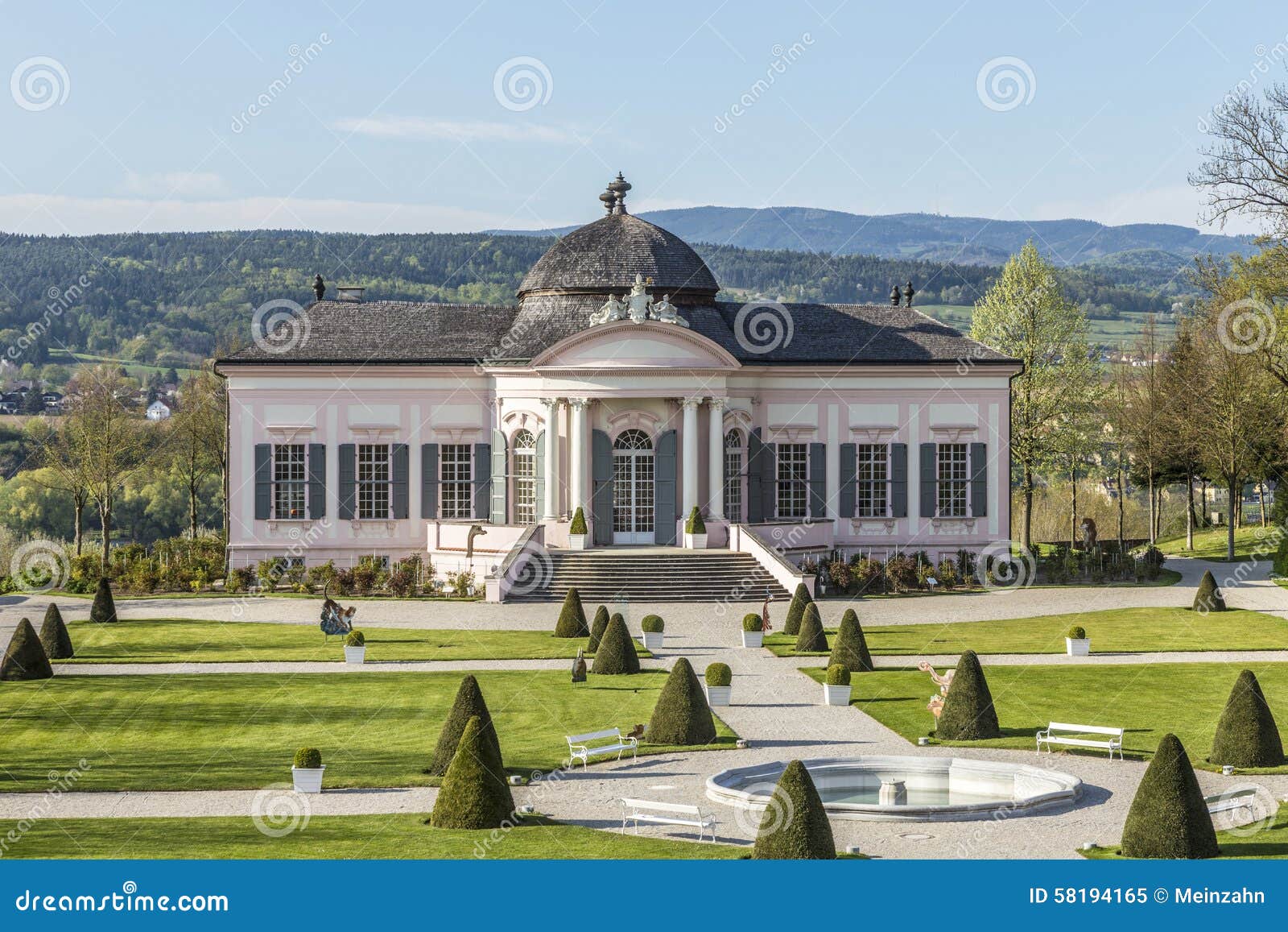 Stifts Park with Garden Pavillion at Famous Convent in Melk Editorial ... Stifts Park with Garden Pavillion at Famous Convent in Melk Editorial ...