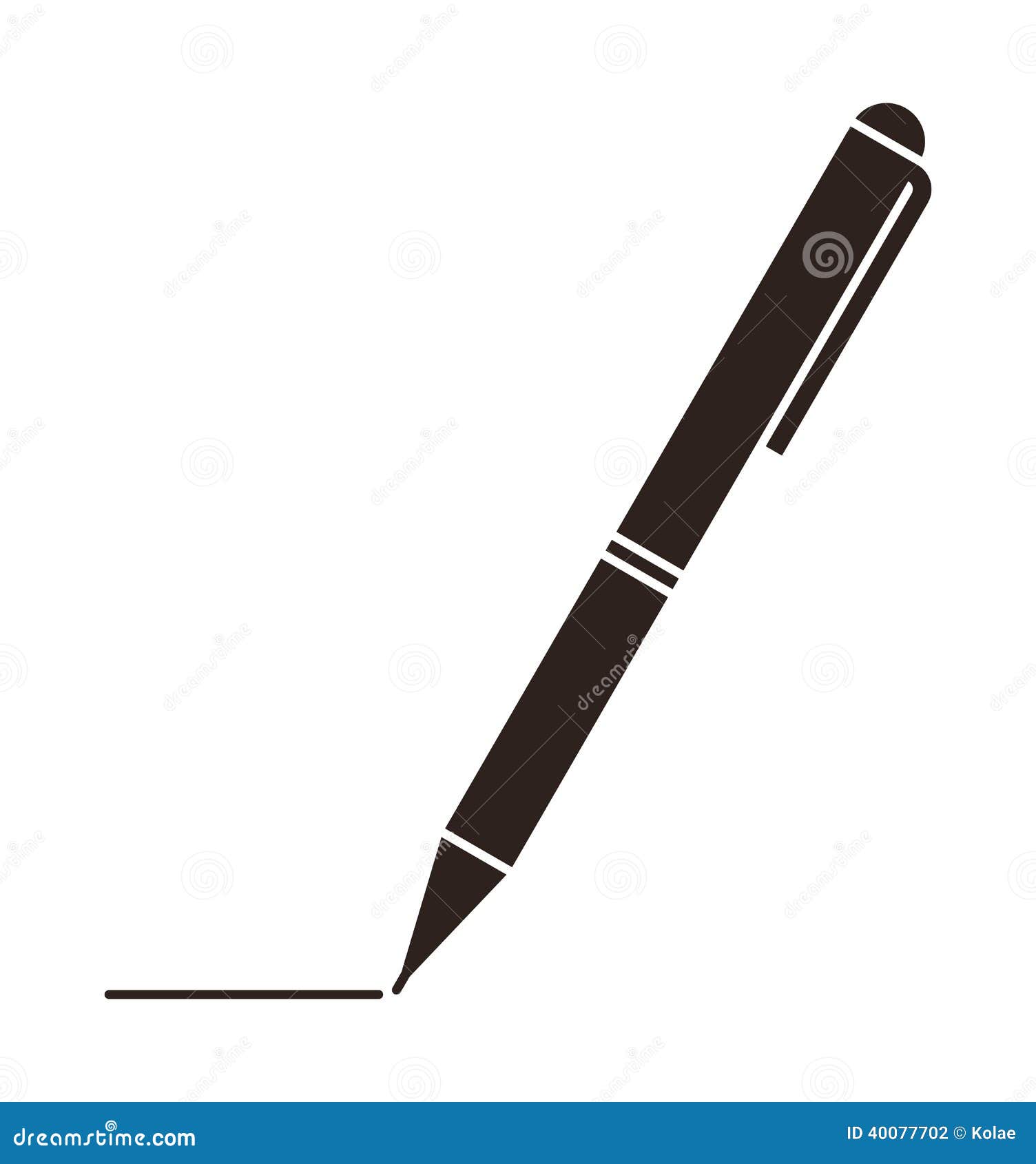 Stiftsymbol Vektor Abbildung - Bild: 40077702