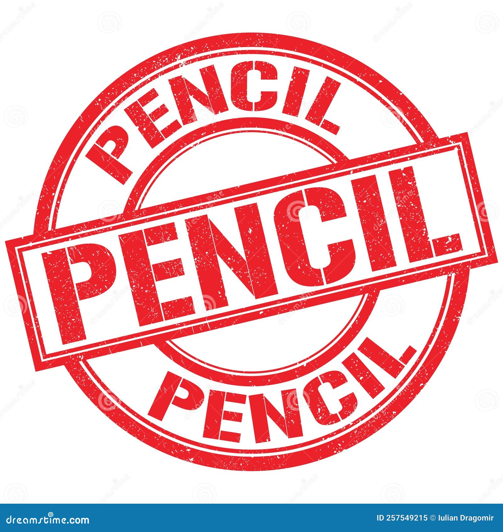 Stiftzeichen Auf Rotem Stempelzeichen Stock Abbildung - Illustration ...