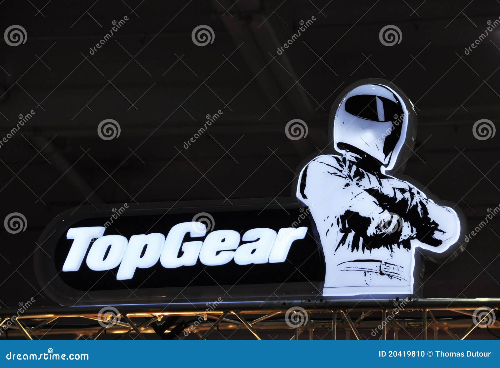 The Stig editorial image. Image of driver, automotive - 20419810