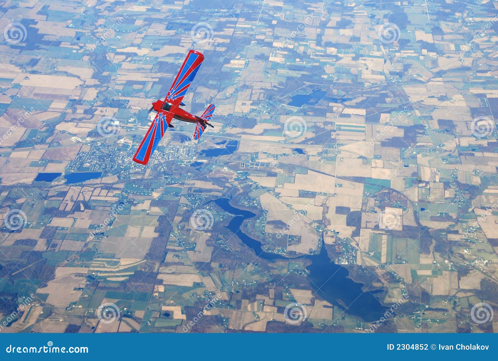 Stijgend vliegtuig stock foto. Image of lucht, luchtvaart - 2304852