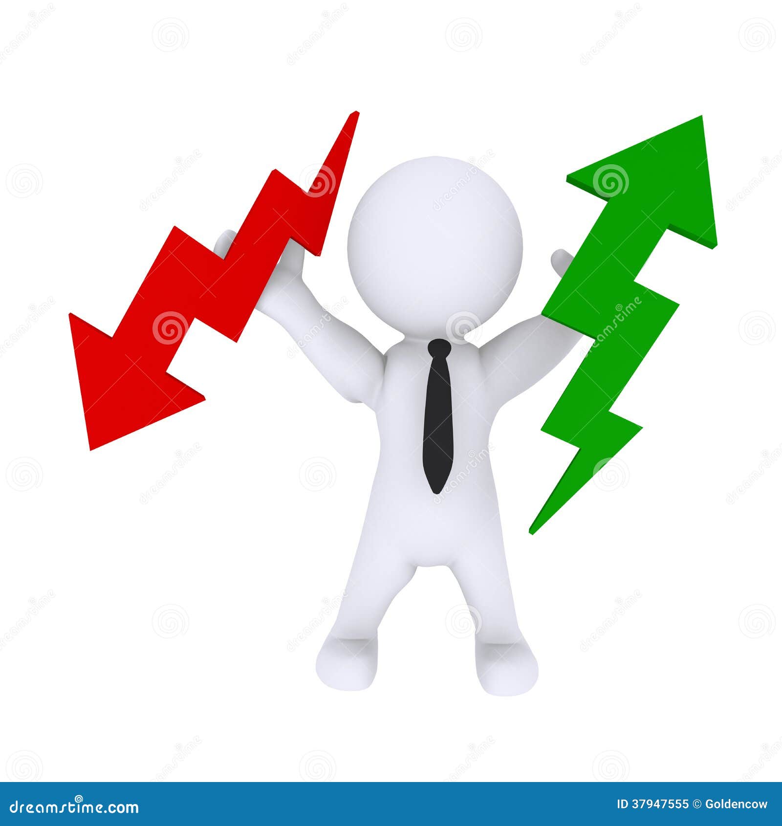 Stijging en daling stock illustratie. Illustration of illustratie ...