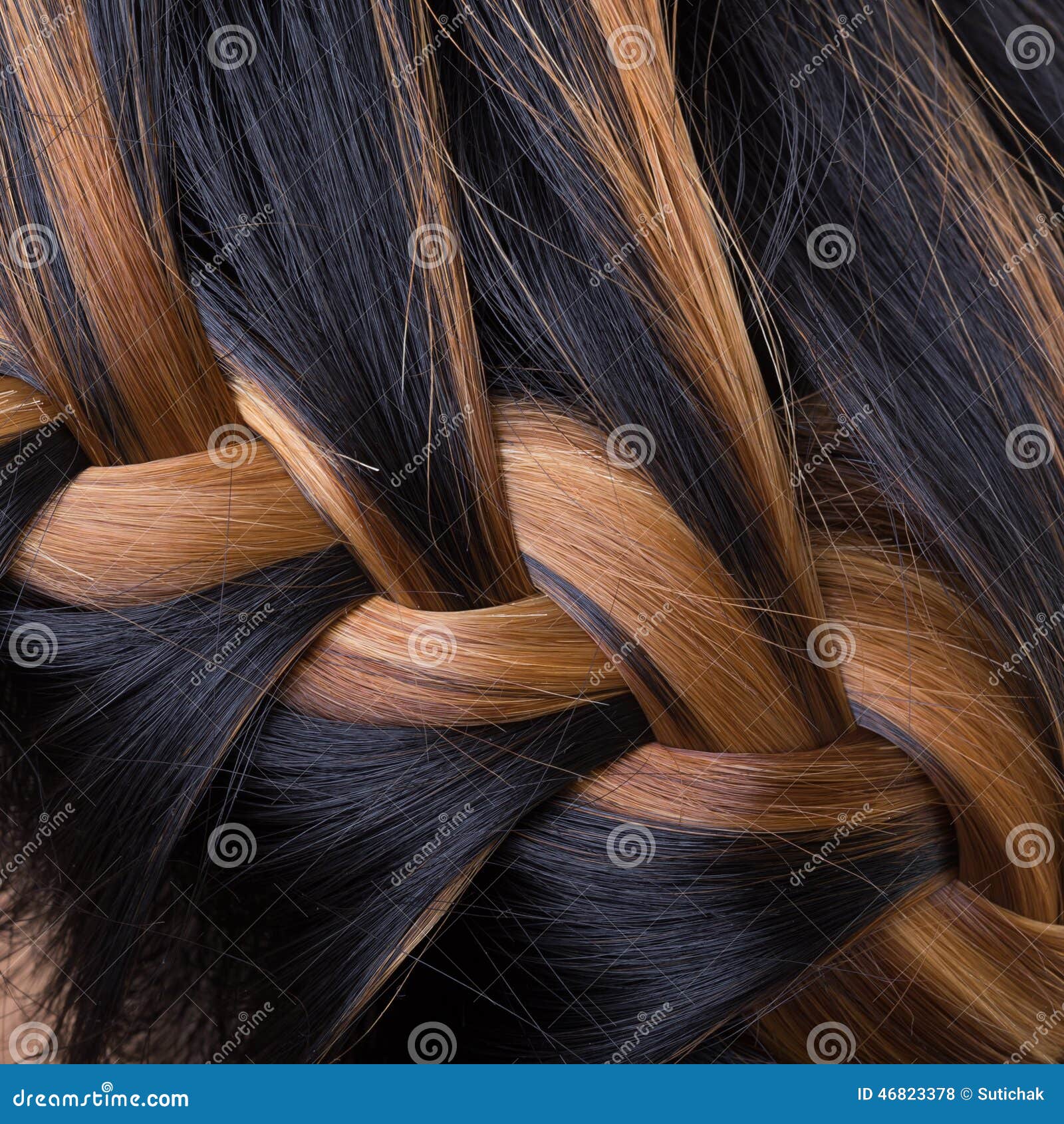 Stijl Van Het Vlecht De Lange Haar Stock Foto - Image of menselijk ...