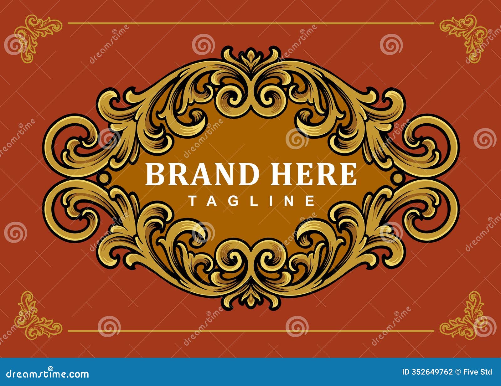 Unique Vintage Style Packaging Sticker Labels Stock Illustration ...