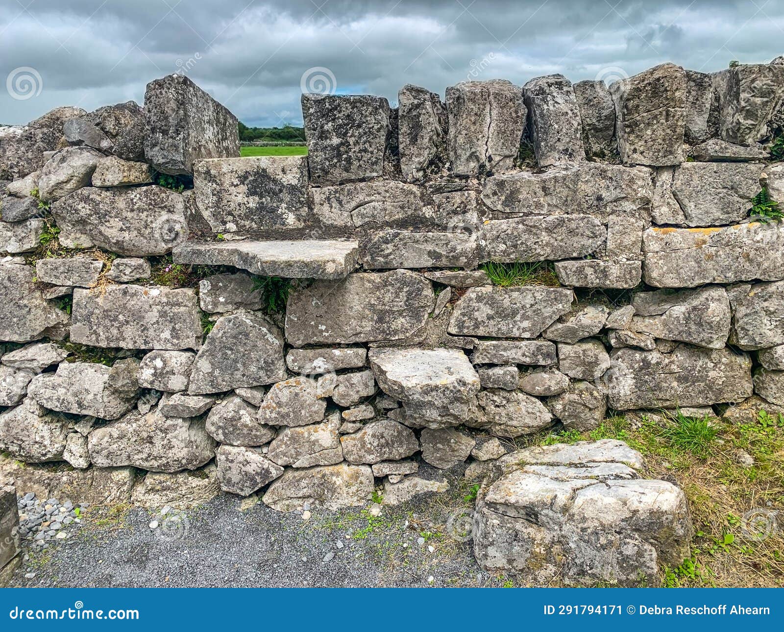 Stile in Dry Stone Wall of Galway Stock Image - Image of field ...