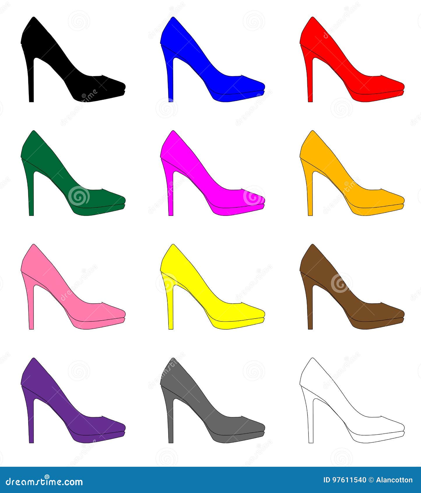 Stiletto Heel Silhouette Royalty-Free Stock Photo | CartoonDealer.com ...