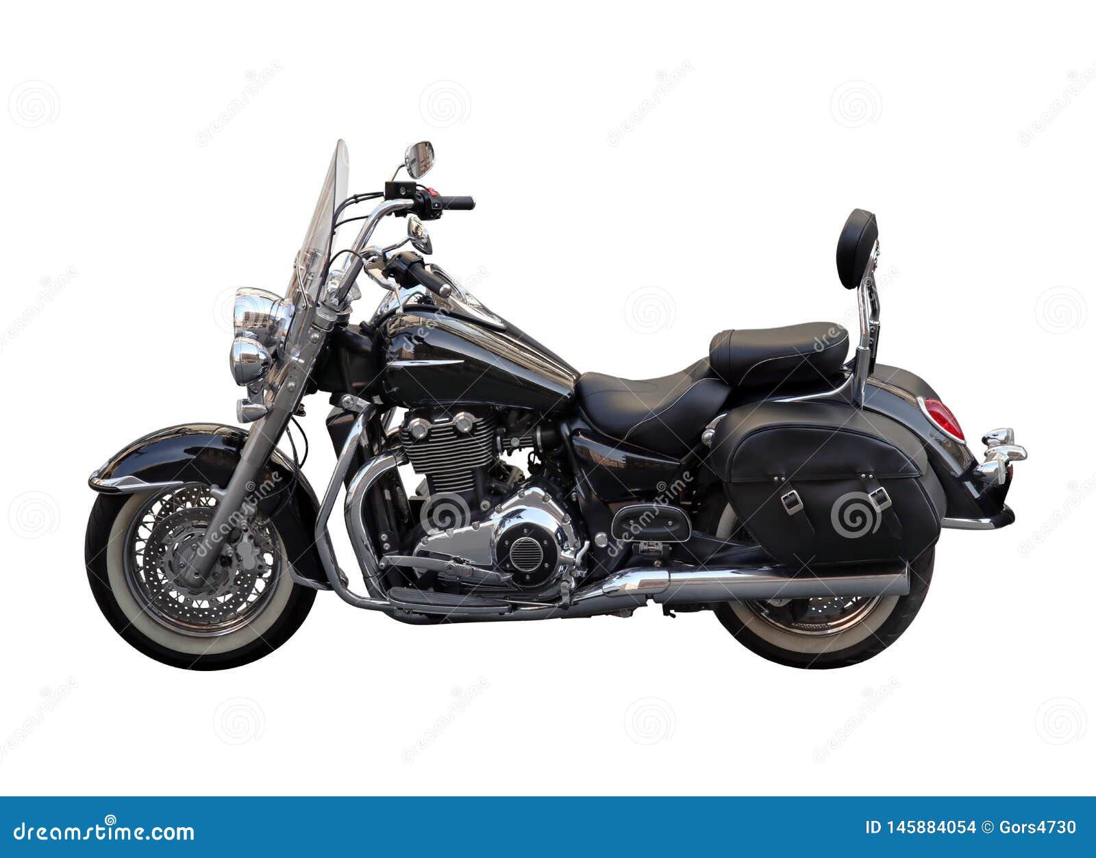 Stilish black motorcycle stock photo. Image of attractive - 145884054