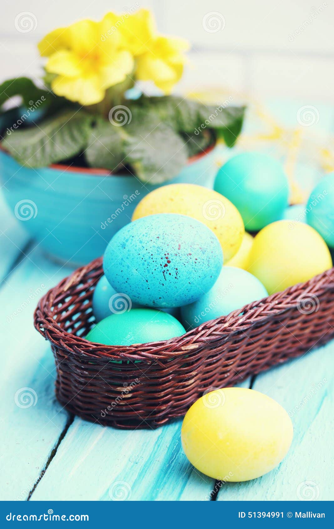 Still Basket and Eggs, Tinted Stock Image - Image of eggs, group: 51394991