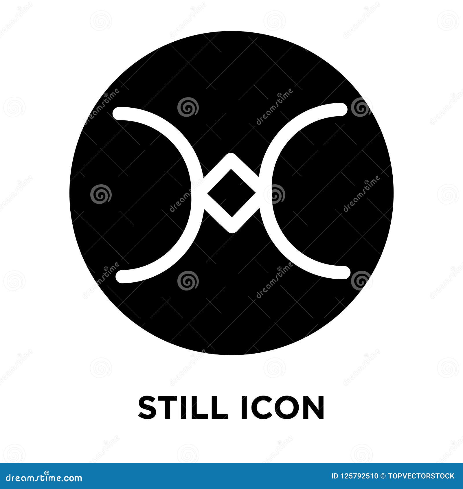 Still Icon Vector Isolated on White Background, Logo Concept of Stock ...