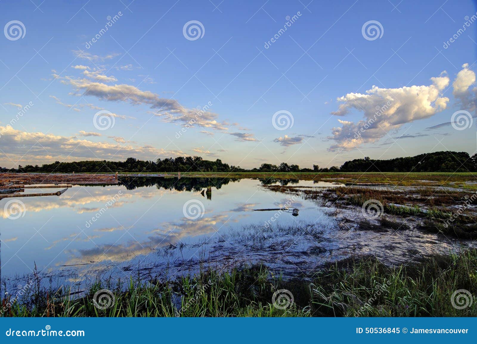 Still Lake Water Reflecting the Sunset Sky Stock Image - Image of ...