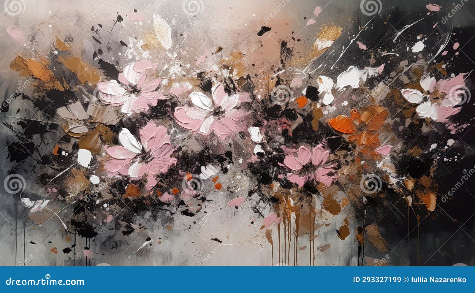 Still Life with an Abstract Flower Image. AI Generated Stock Image ...