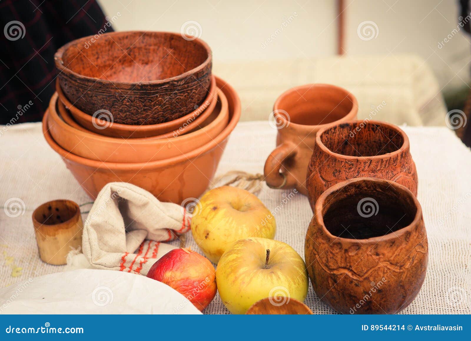 Still Life from Ancient Clay Pots Stock Photo - Image of decorative ...