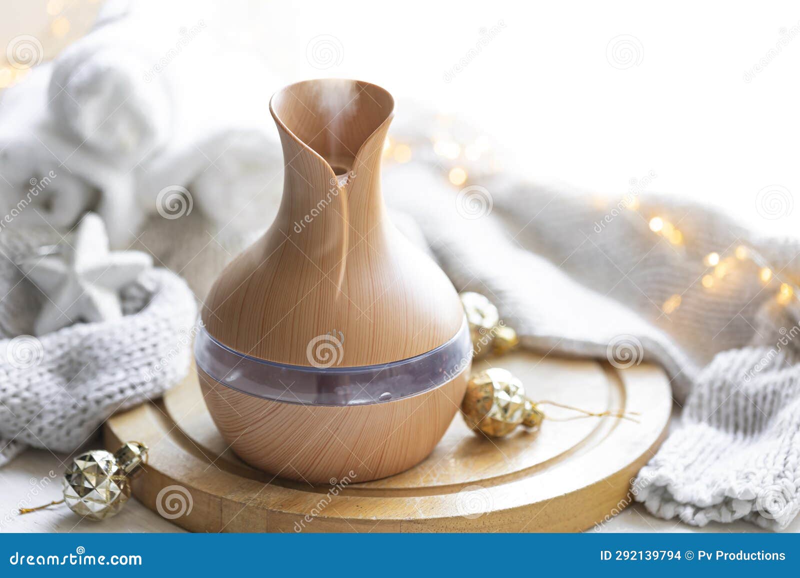 Still Life with an Aroma Diffuser for Moisturizing the Air and Winter ...