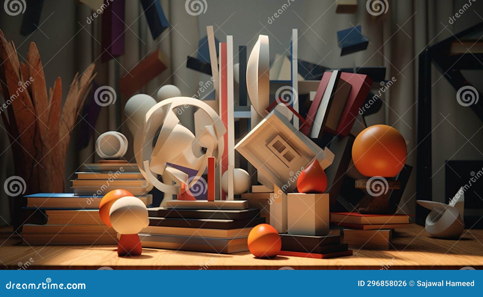 A Still Life Arrangement of Objects Transformed into a Cubist ...