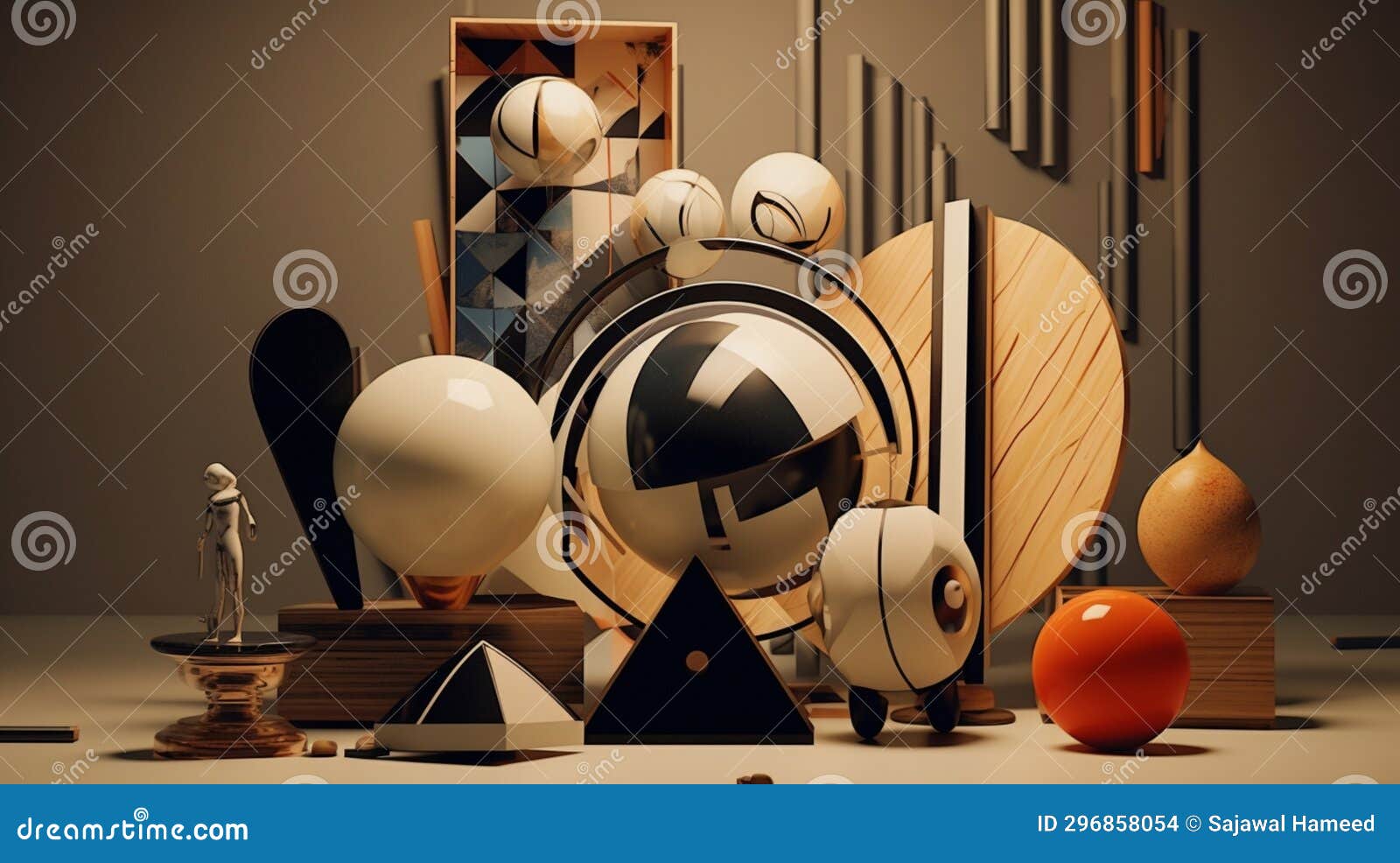 A Still Life Arrangement of Objects Transformed into a Cubist ...