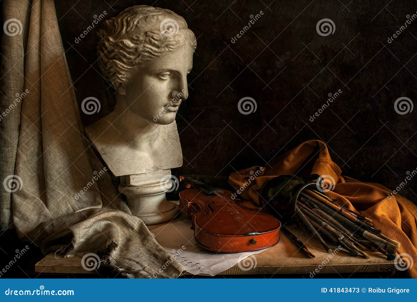 Still Life - Attributes Arts Stock Image - Image of still, plaster ...