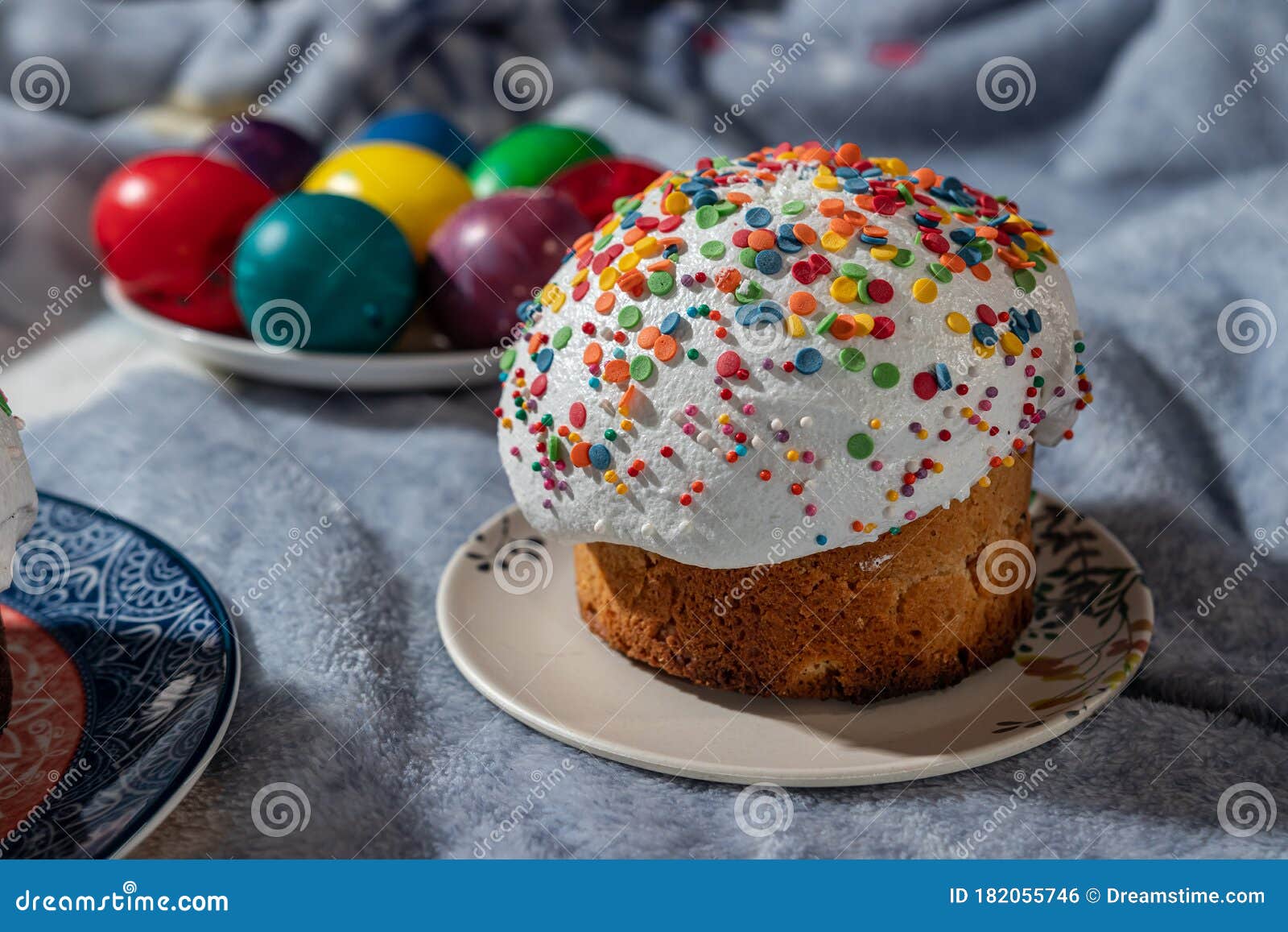 Still Life of Baking Easter Cake for Easter Paskha Stock Photo - Image ...