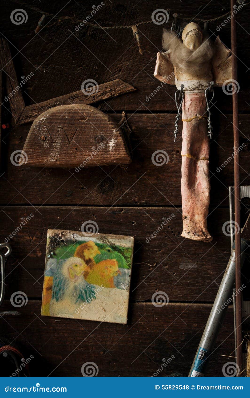 Still life stock photo. Image of lamb, farm, board, chickens - 55829548