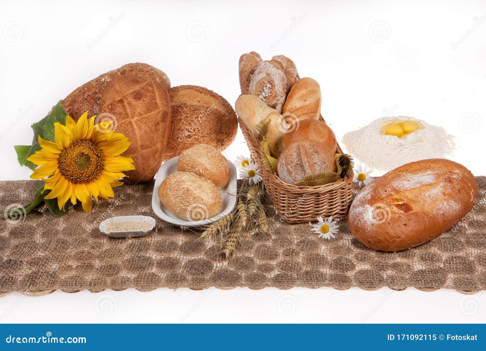 Still Life with Bread stock image. Image of bake, assortment - 171092115