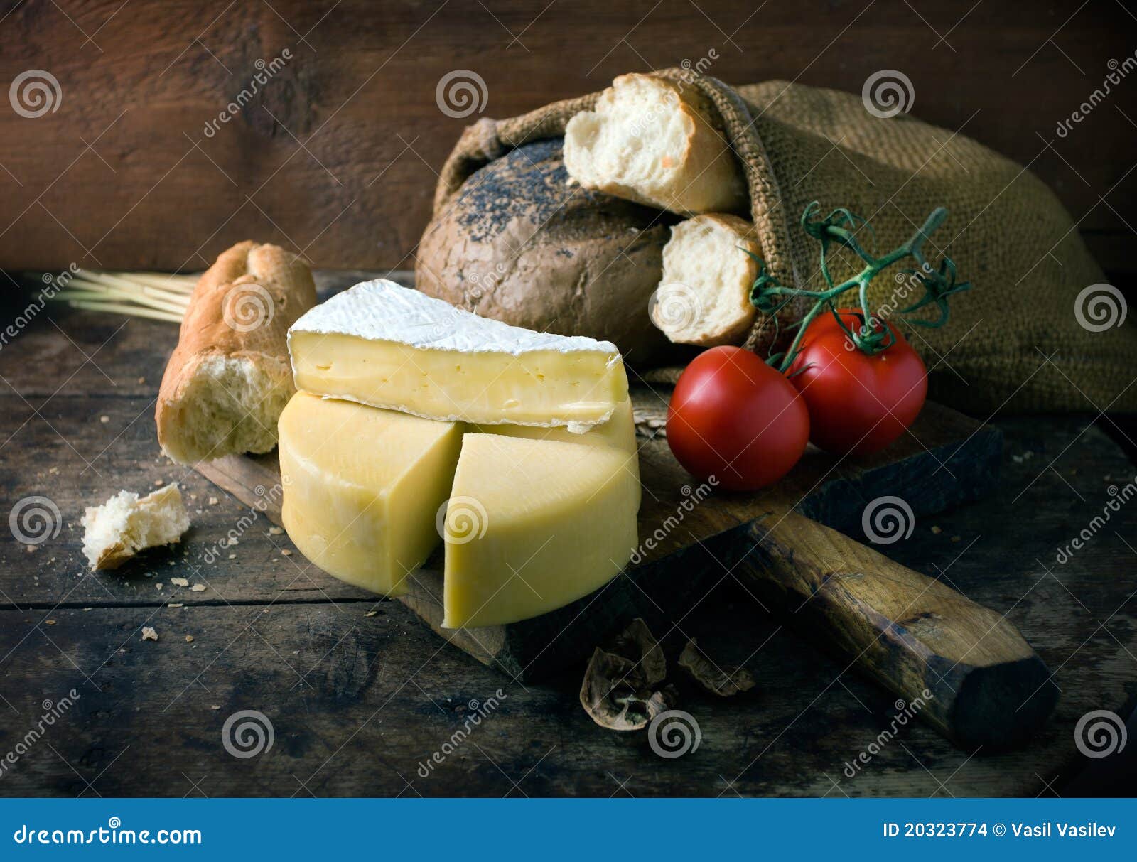 Still life with cheese stock photo. Image of interior - 20323774