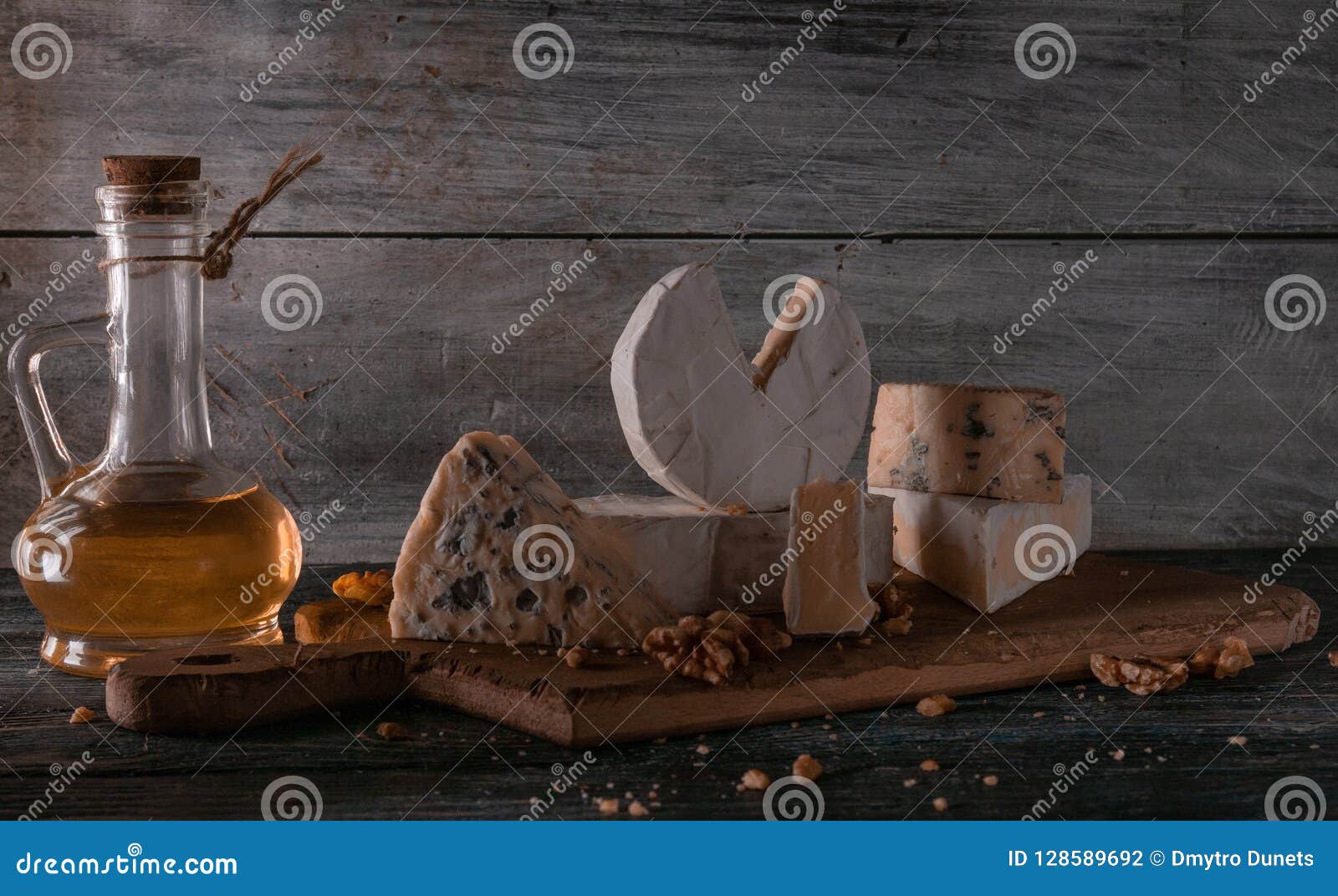 Still life with cheese. stock photo. Image of cheeseburger - 128589692