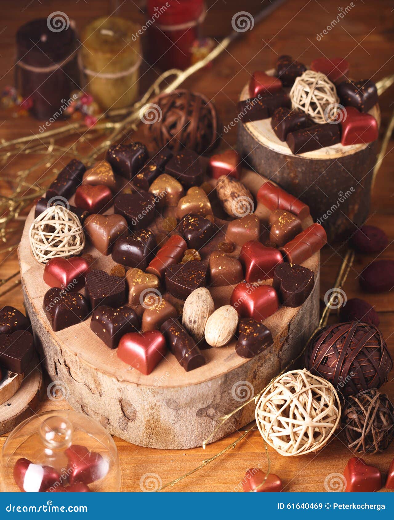 Still Life with Chocolate Candies Stock Image - Image of father ...