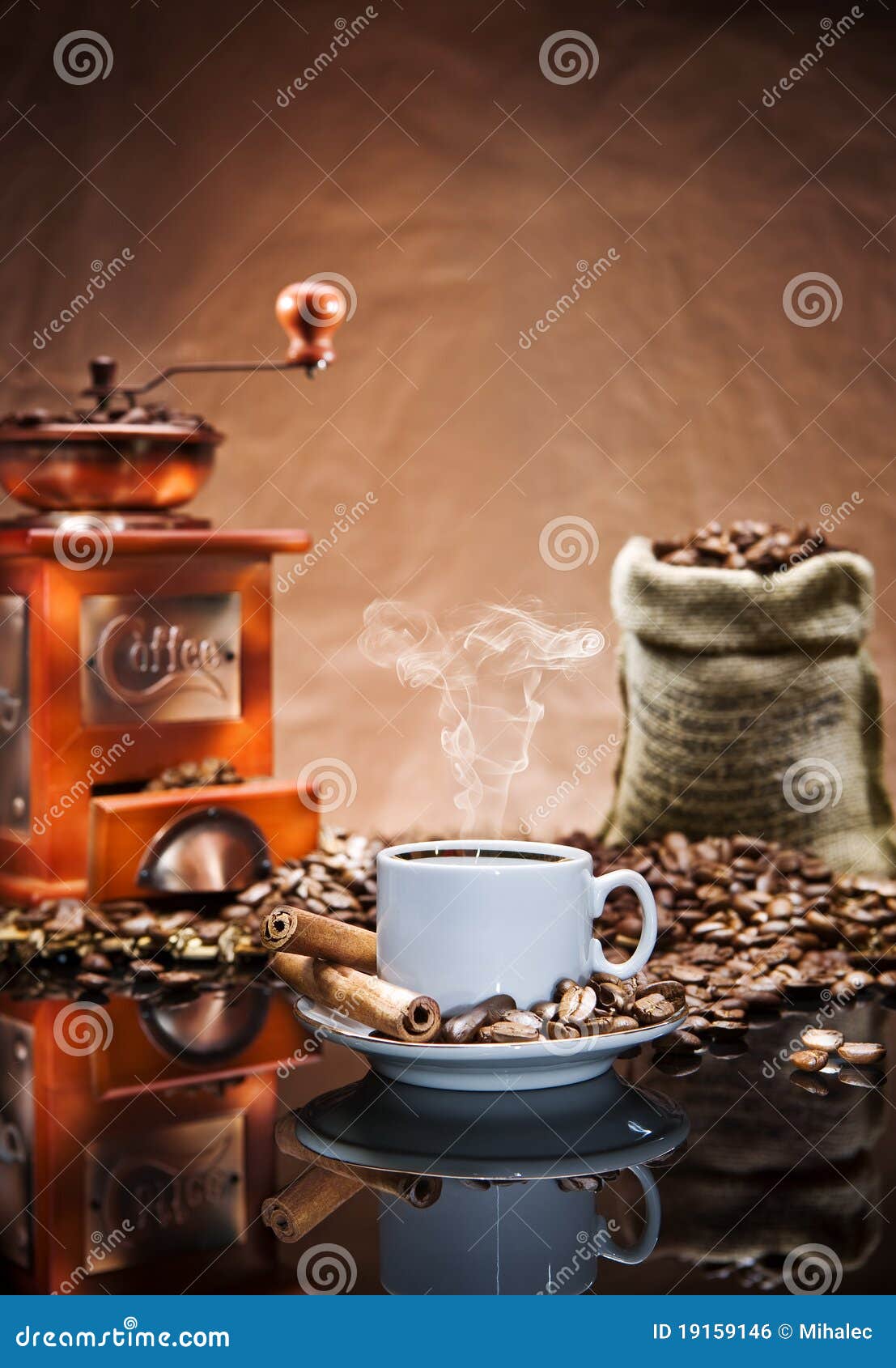 Still life with coffee stock photo. Image of fiber, handle - 19159146